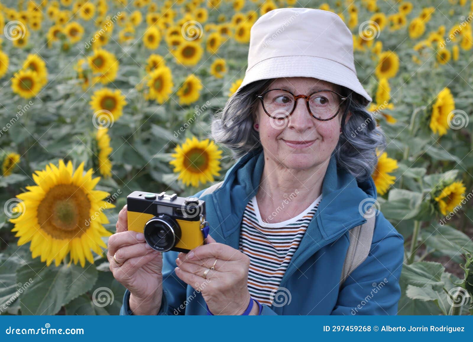 Tourist Using a Film Camera Stock Photo - Image of stylish, outdoor ...