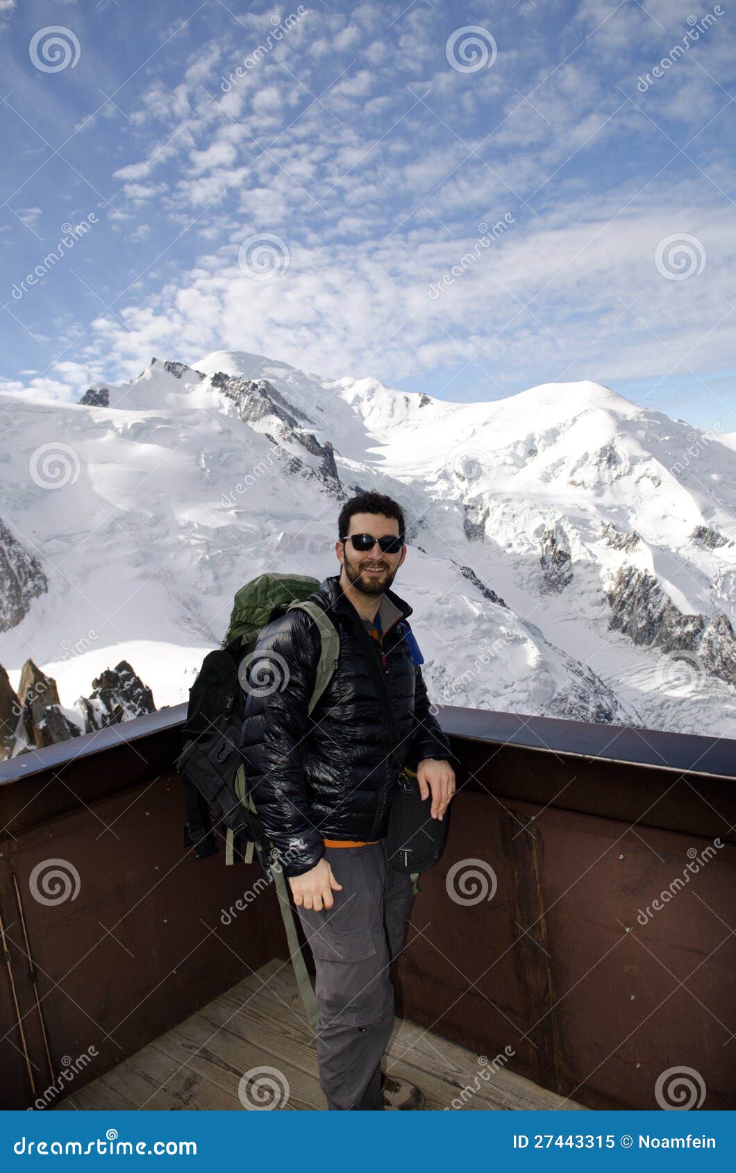 Tourist on a view point stock image. Image of boots, mountain - 27443315