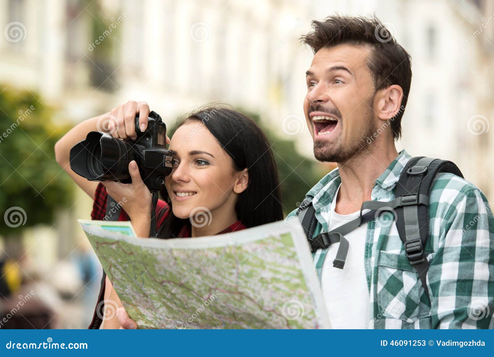 Touristes image stock. Image du honeymoon, adultes, adulte - 46091253