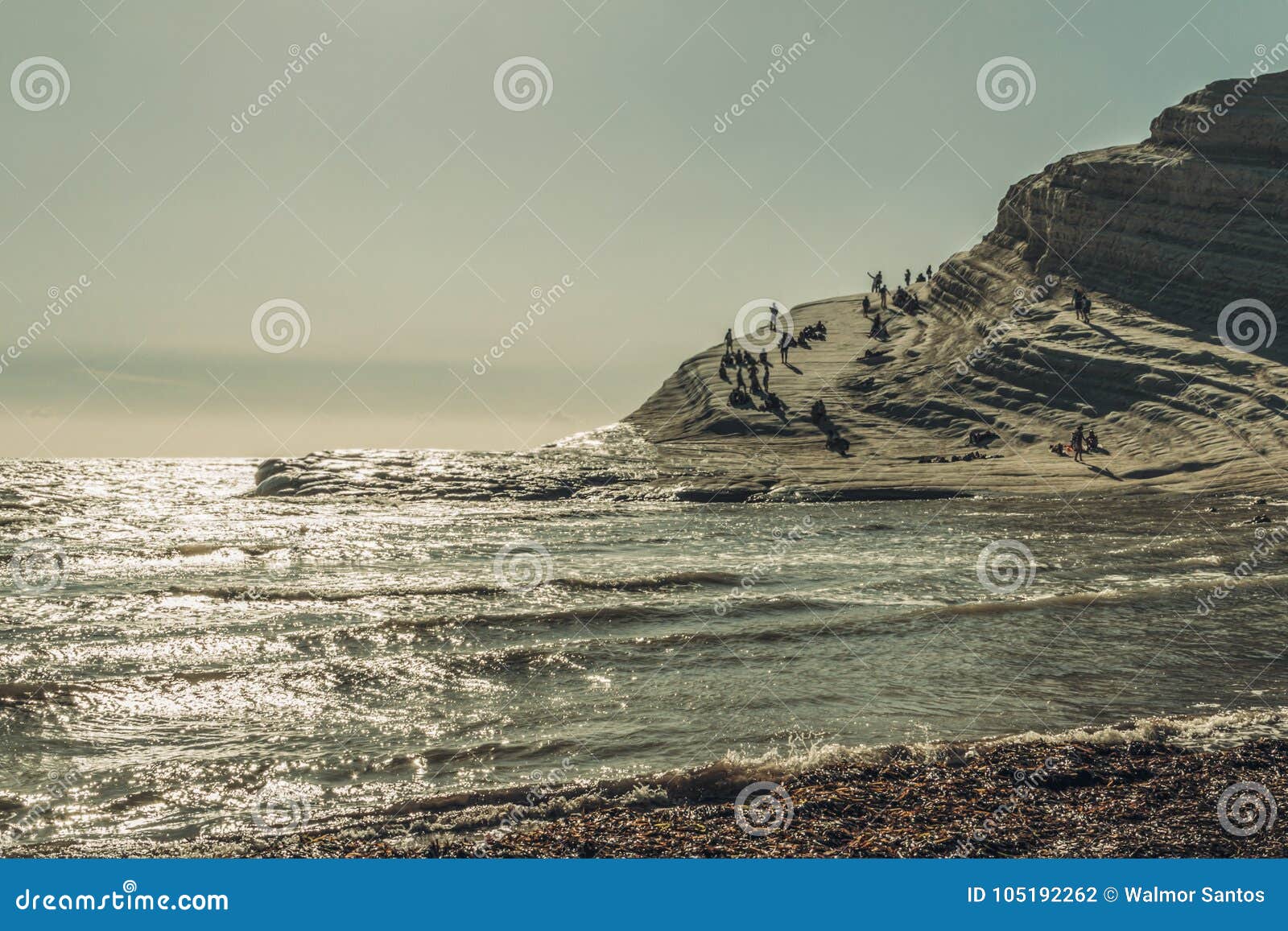 Turkish Steps in Agrigento stock photo. Image of sunset - 105192262
