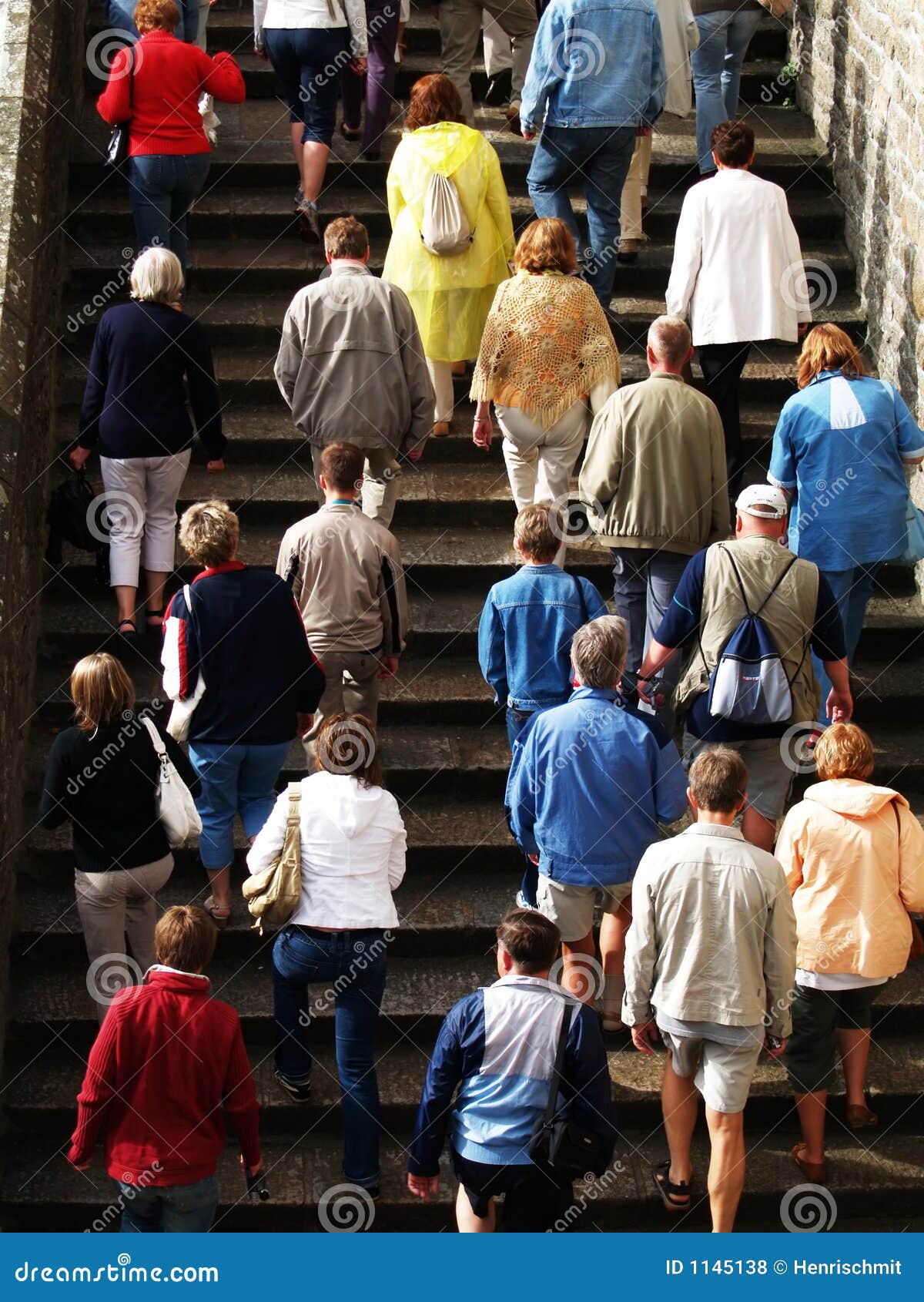 Tourists stock photo. Image of crowded, staircase, crowds - 1145138