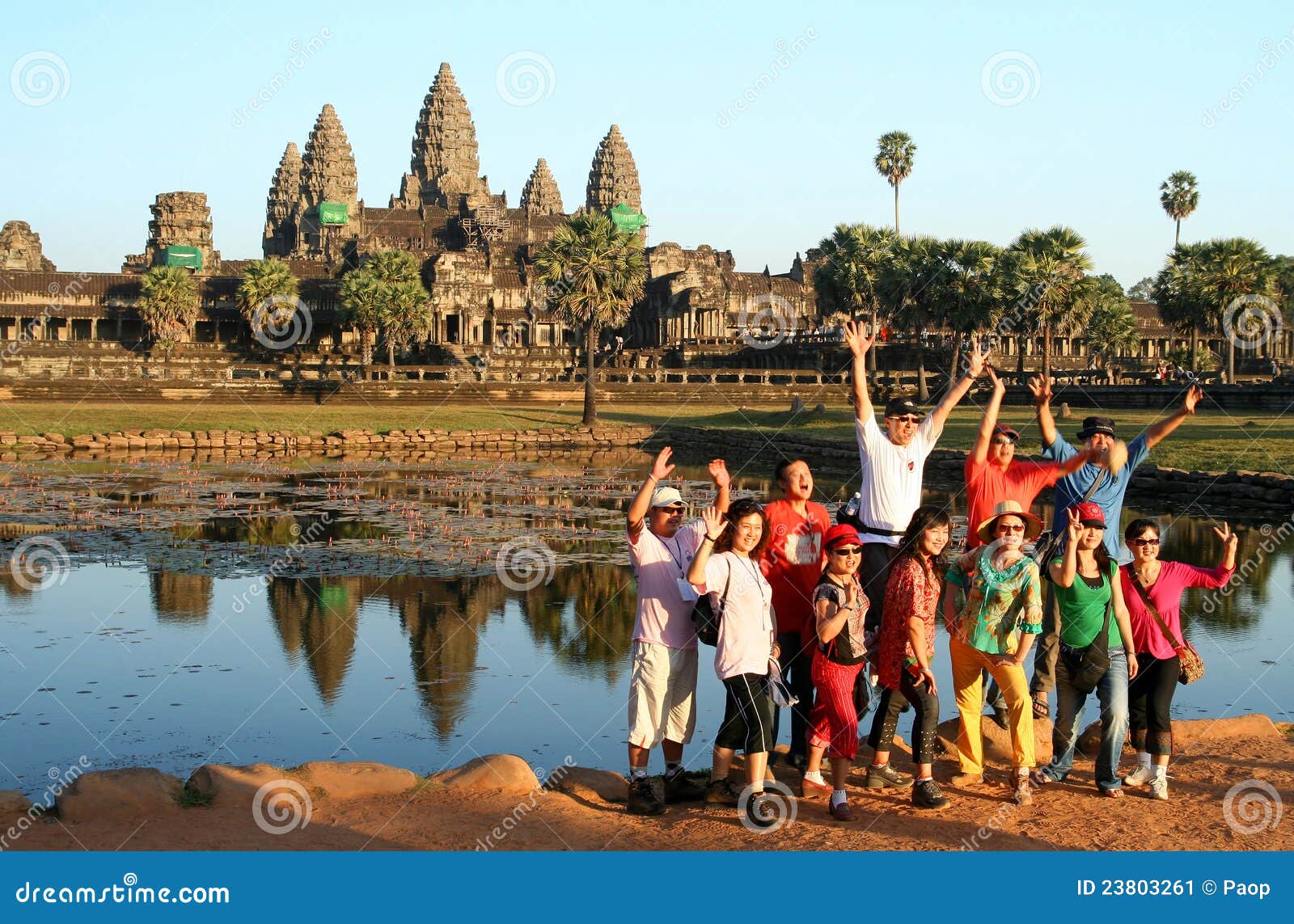 Tourists at Angkor editorial photo. Image of hinduism - 23803261