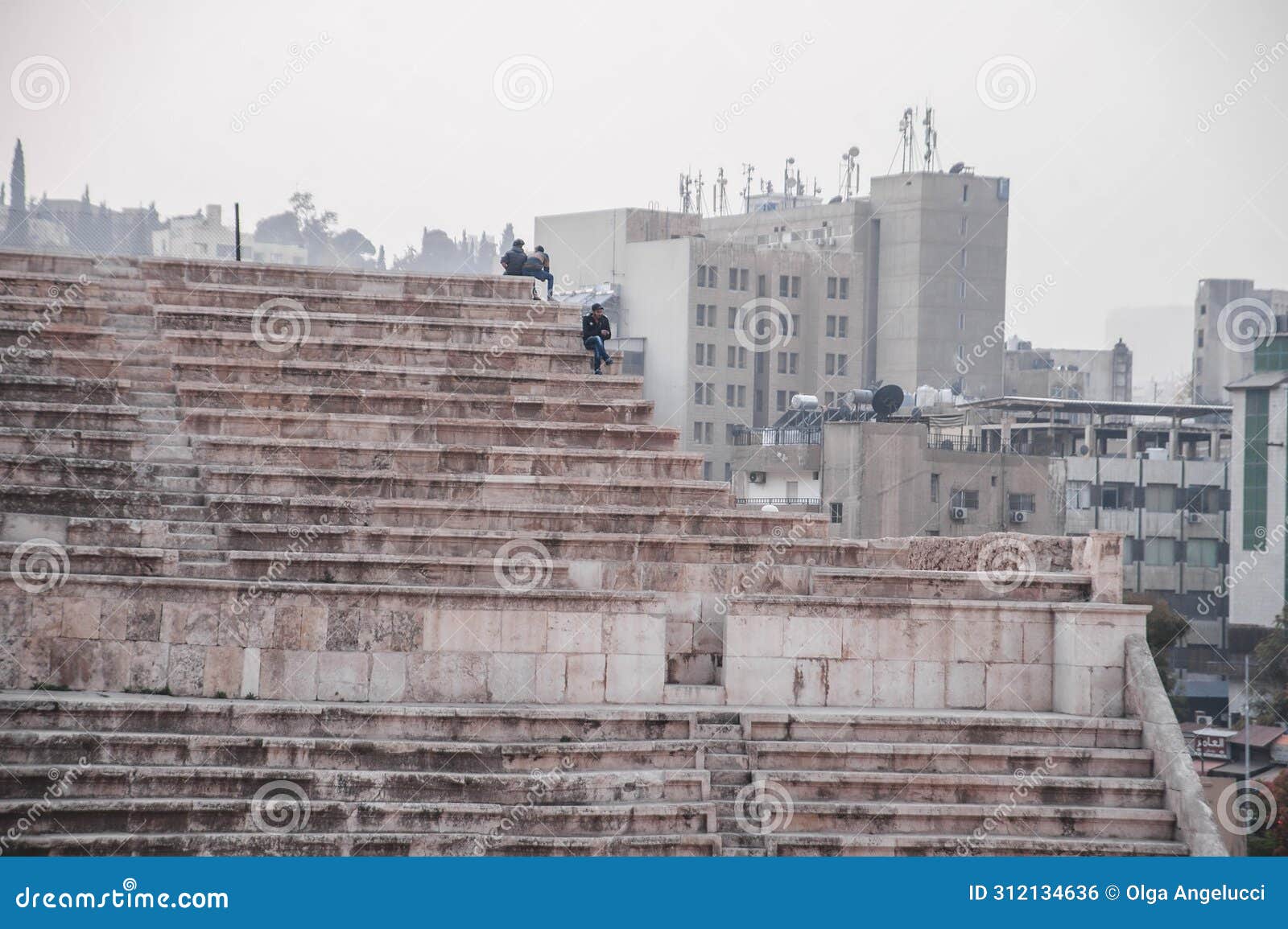 Tourists Climb the Stairs in Amman, Jordan. Editorial Photo - Image of ...