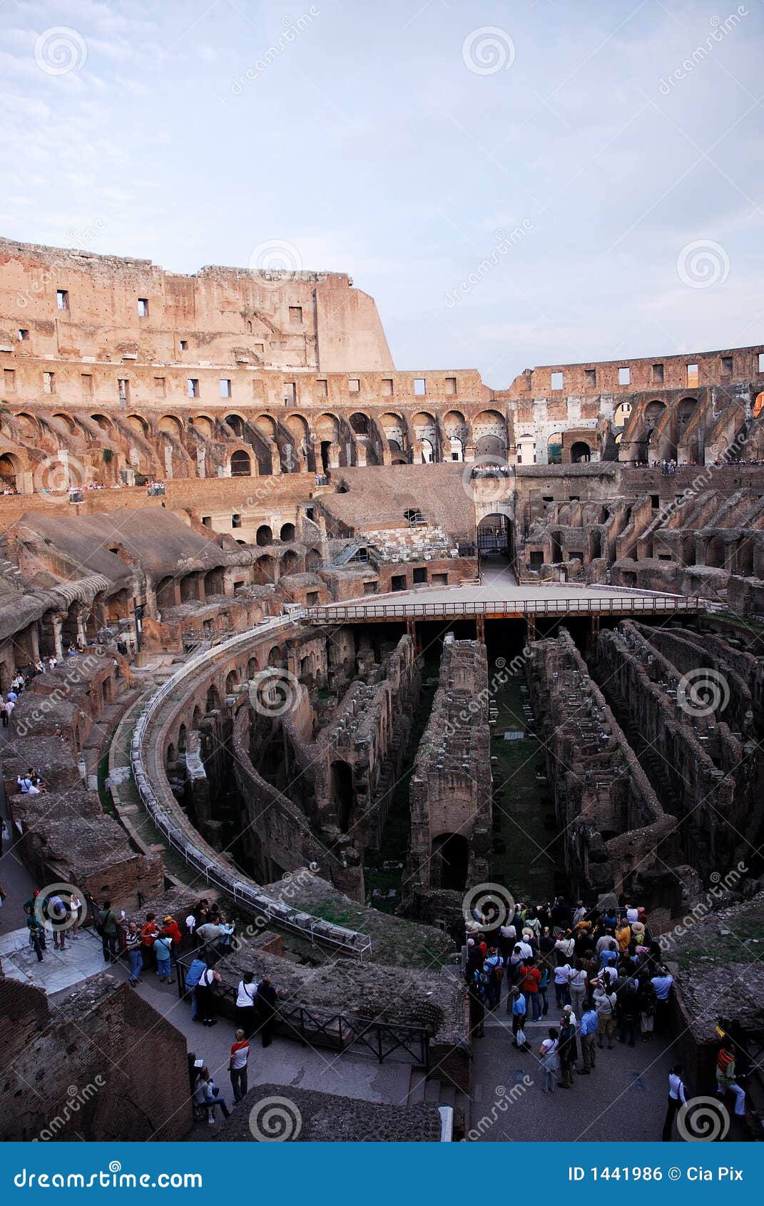 Tourists in colosseum stock photo. Image of ruins, rome - 1441986