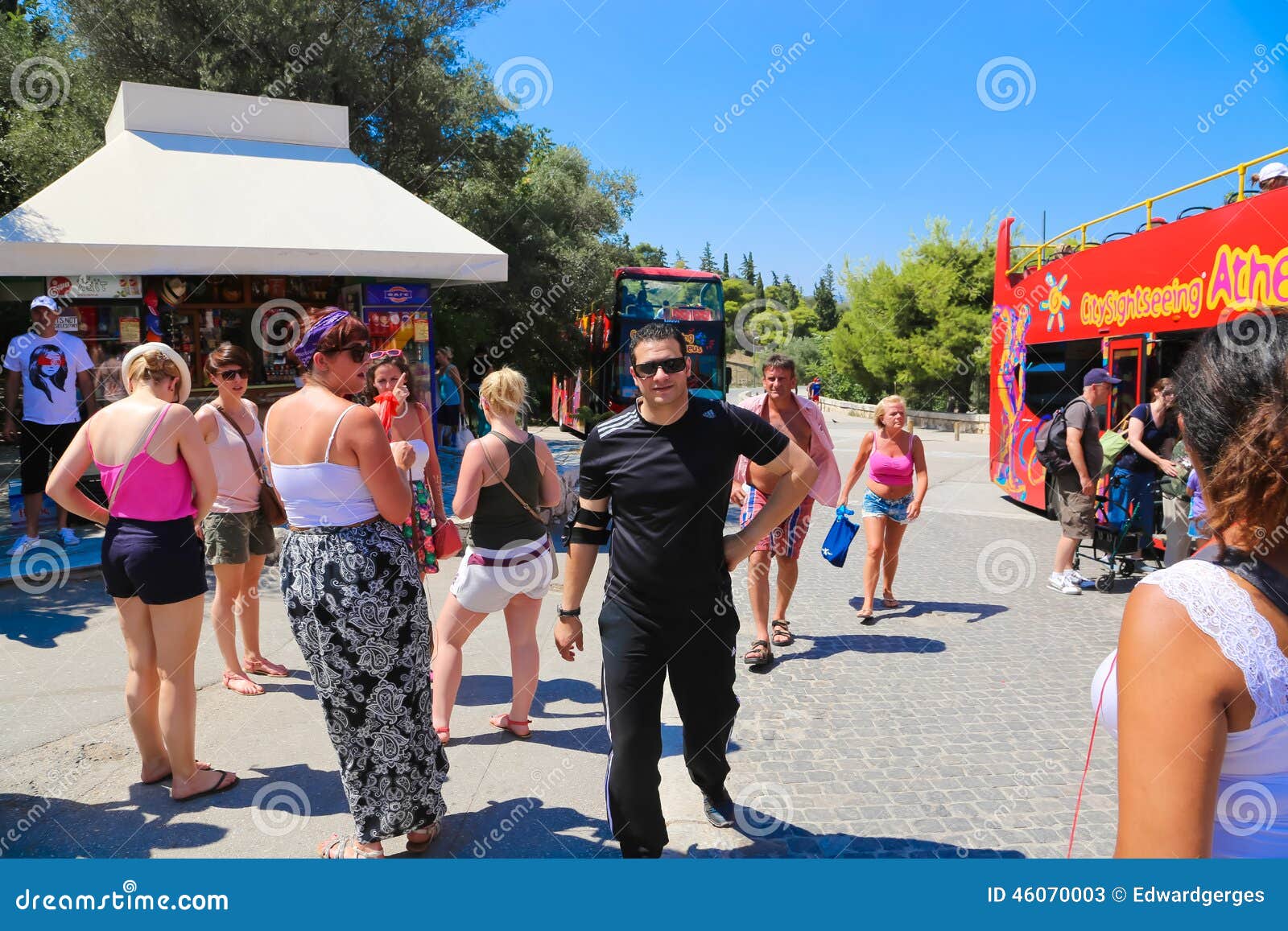 Tourists Enjoy at Athens , Greece Editorial Stock Photo - Image of ...