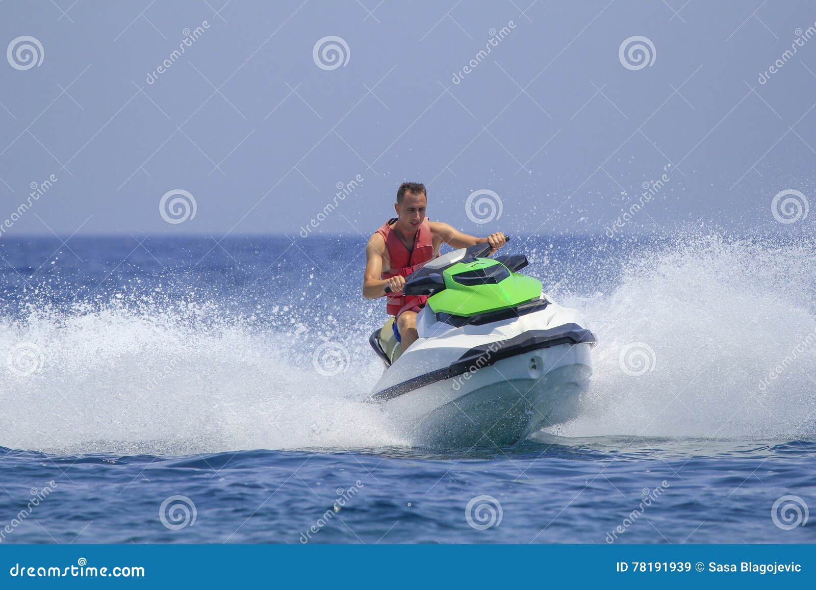 Tourists Enjoy Driving Jetski Stock Image - Image of lake, fast: 78191939