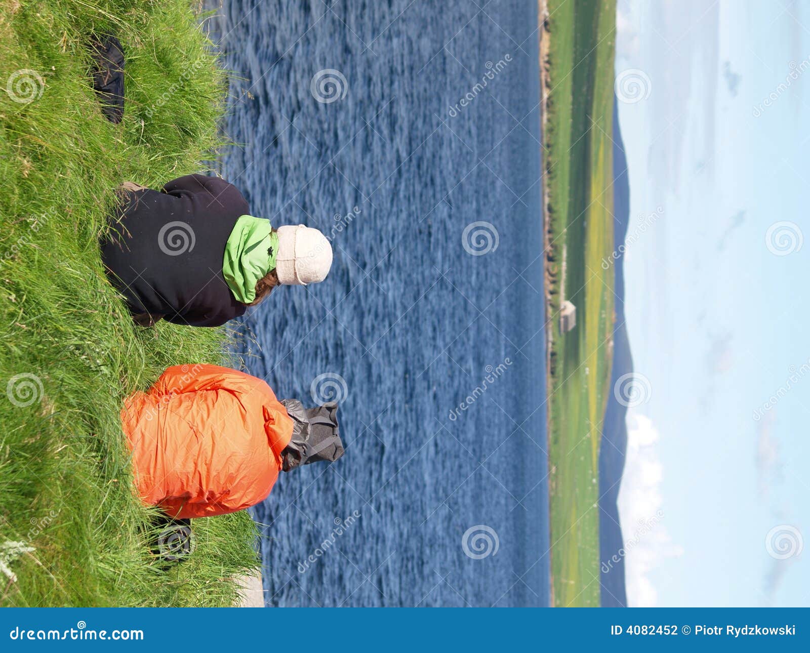 Tourists enjoying scenery stock photo. Image of water - 4082452