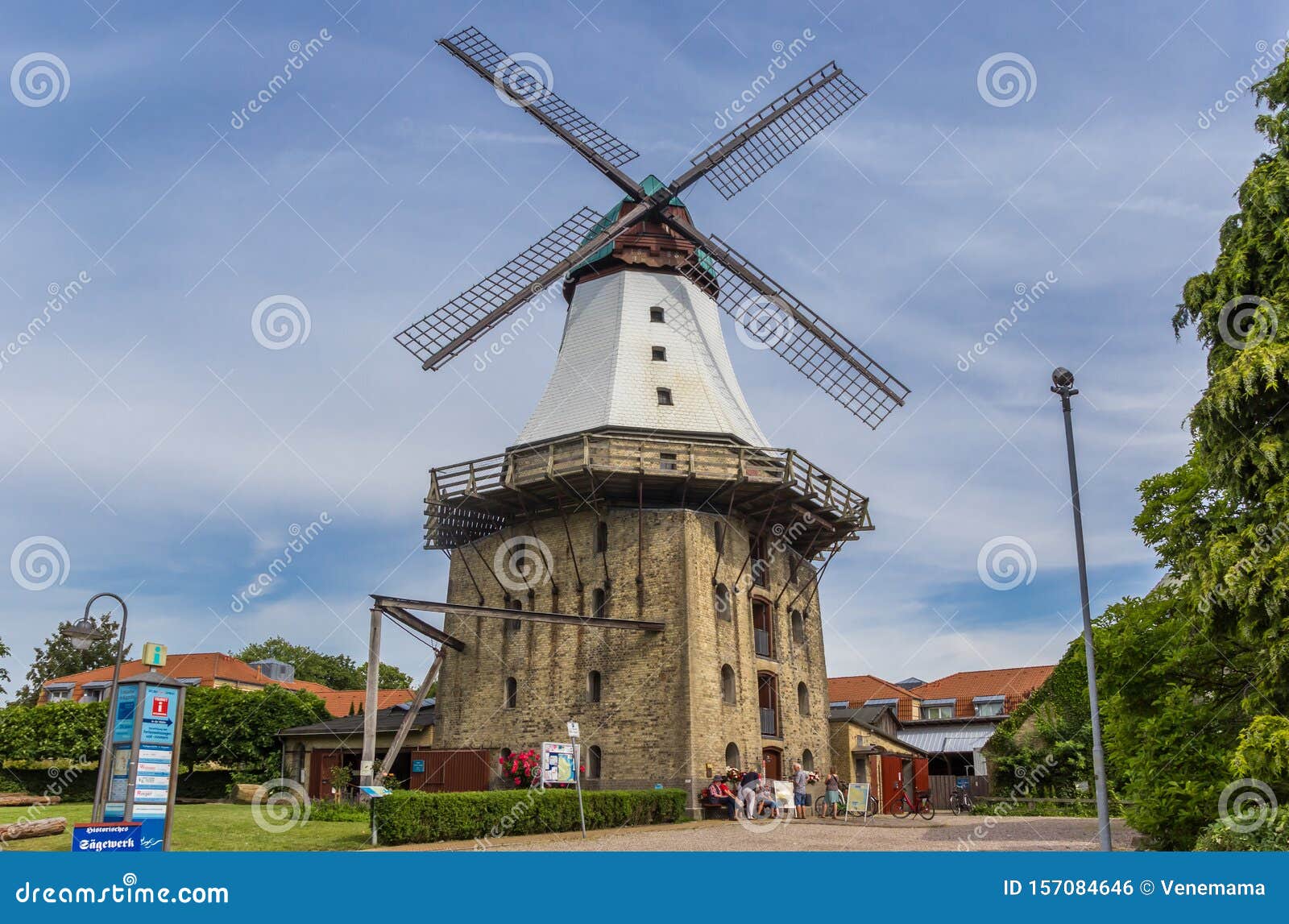 Tourists in Front of the Historic Windmill of Kappeln Editorial Photo ... Tourists in Front of the Historic Windmill of Kappeln Editorial Photo ...
