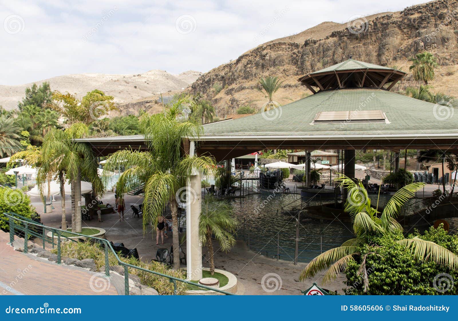Hamat Gader Hot Springs Roofed Area In Israel Editorial Image ...