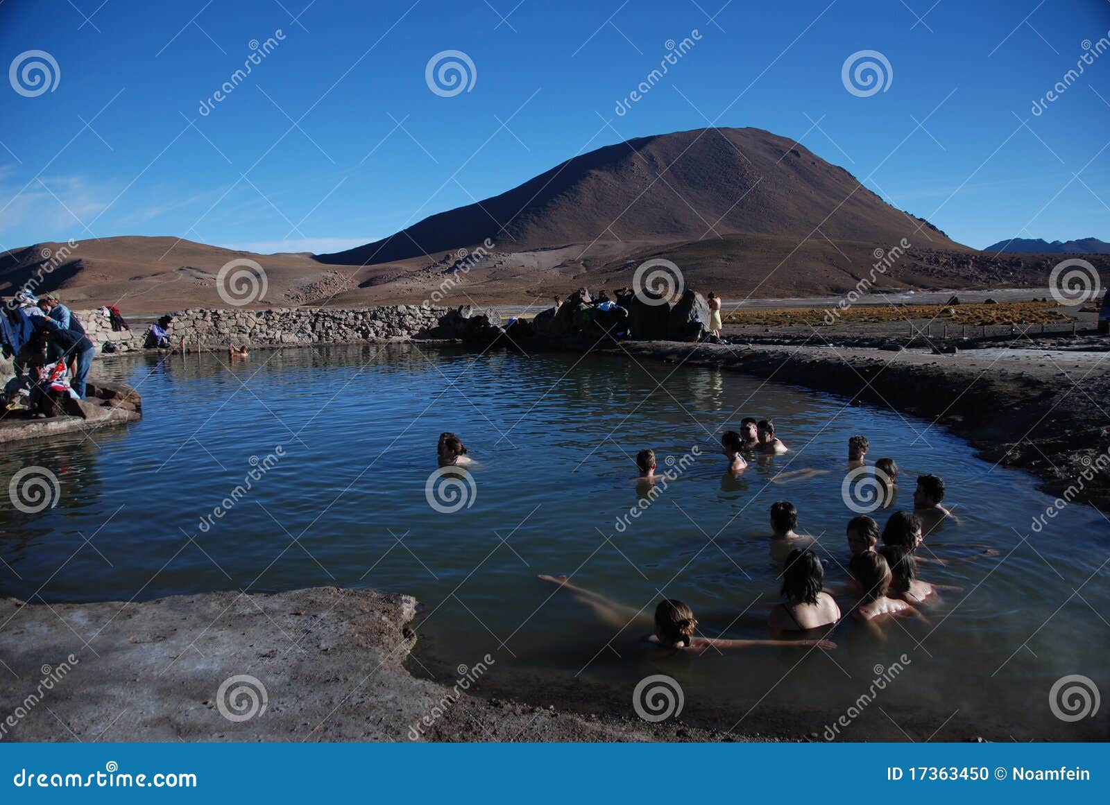 Tourists Inside Hot Springs Editorial Image - Image of north, eruption ...