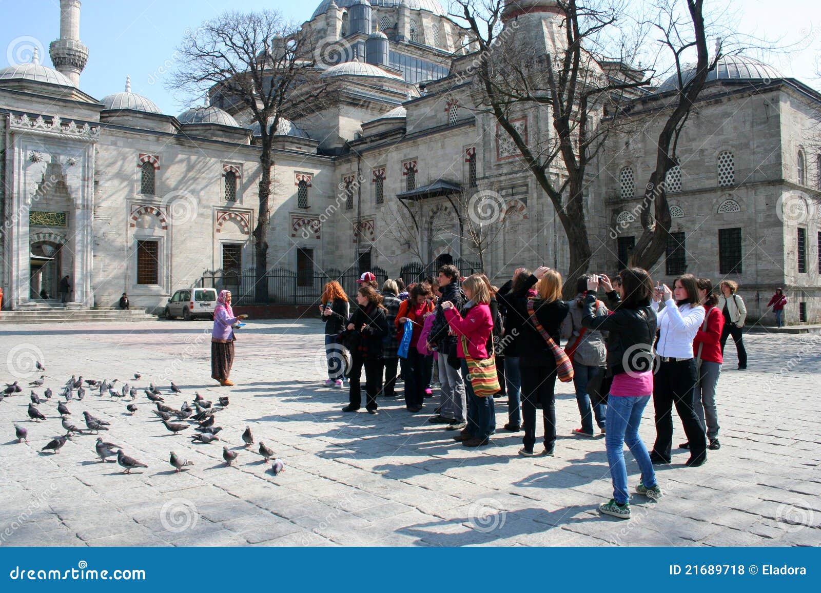 Tourists in Istanbul editorial stock photo. Image of antique - 21689718
