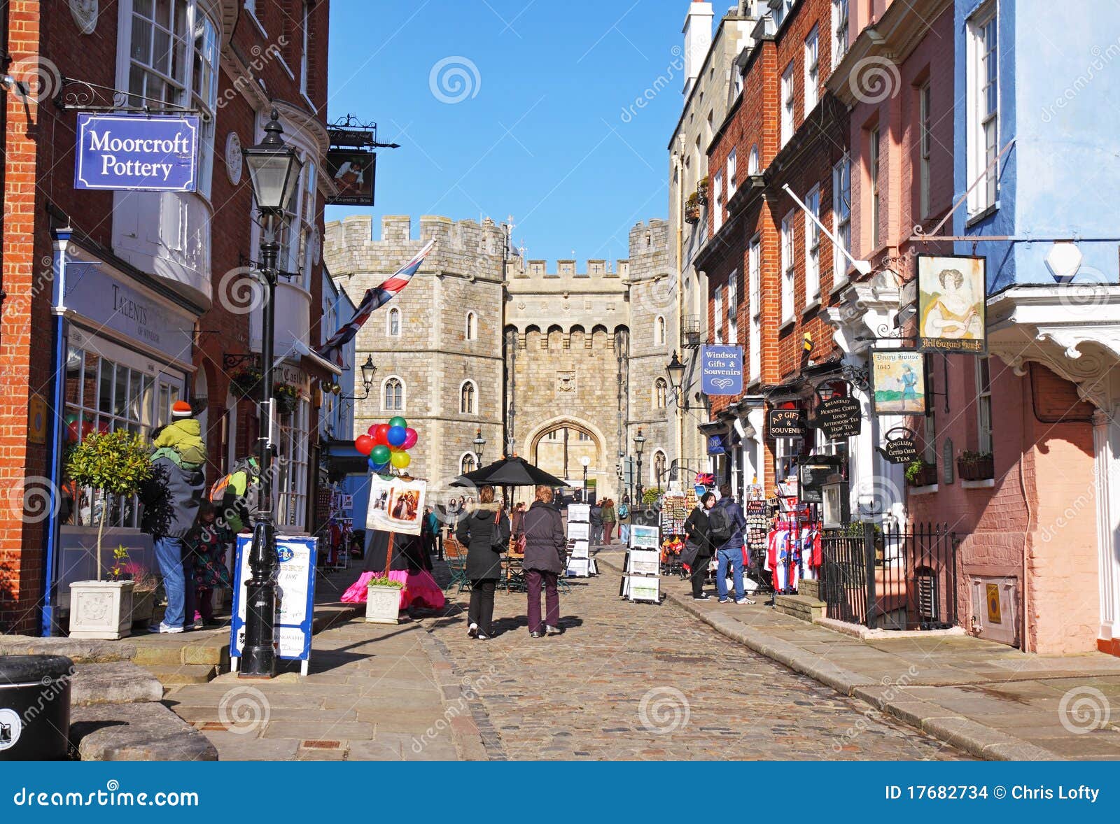 Tourists Outside Windsor Castle in England Editorial Stock Image ...