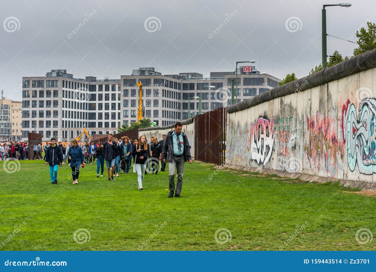 Tourists People at the Berlin Wall Memorial in Berlin, Germany ...