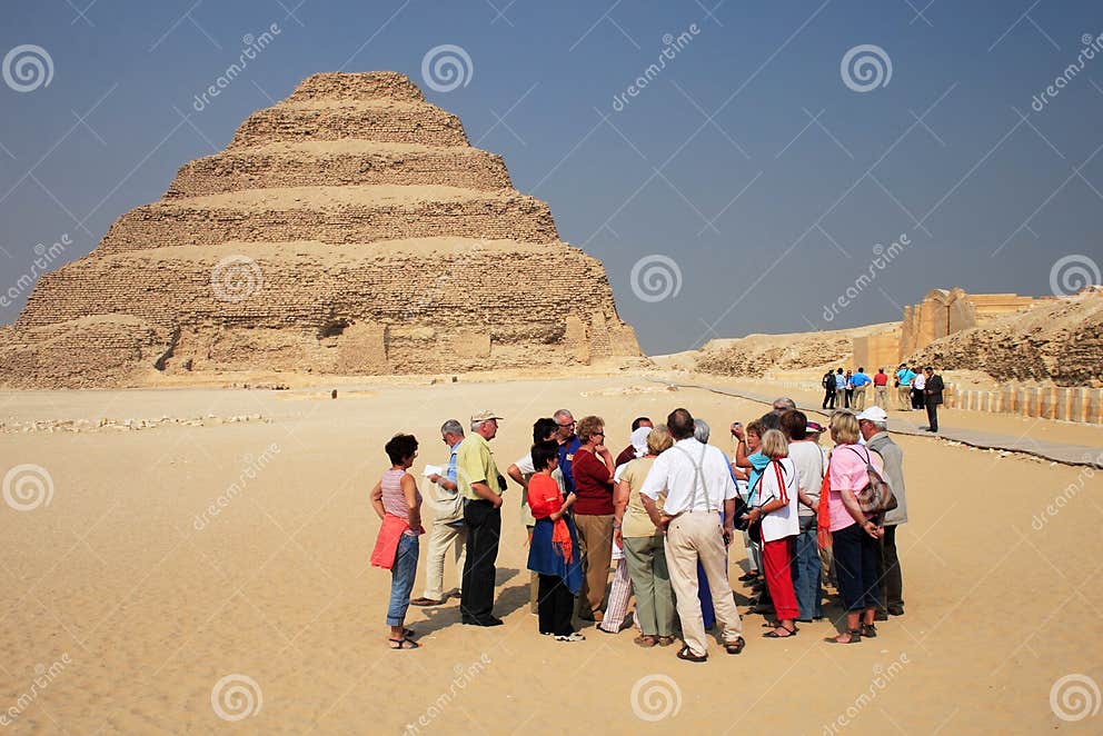 Tourists and Pyramid editorial photography. Image of desert - 4539037