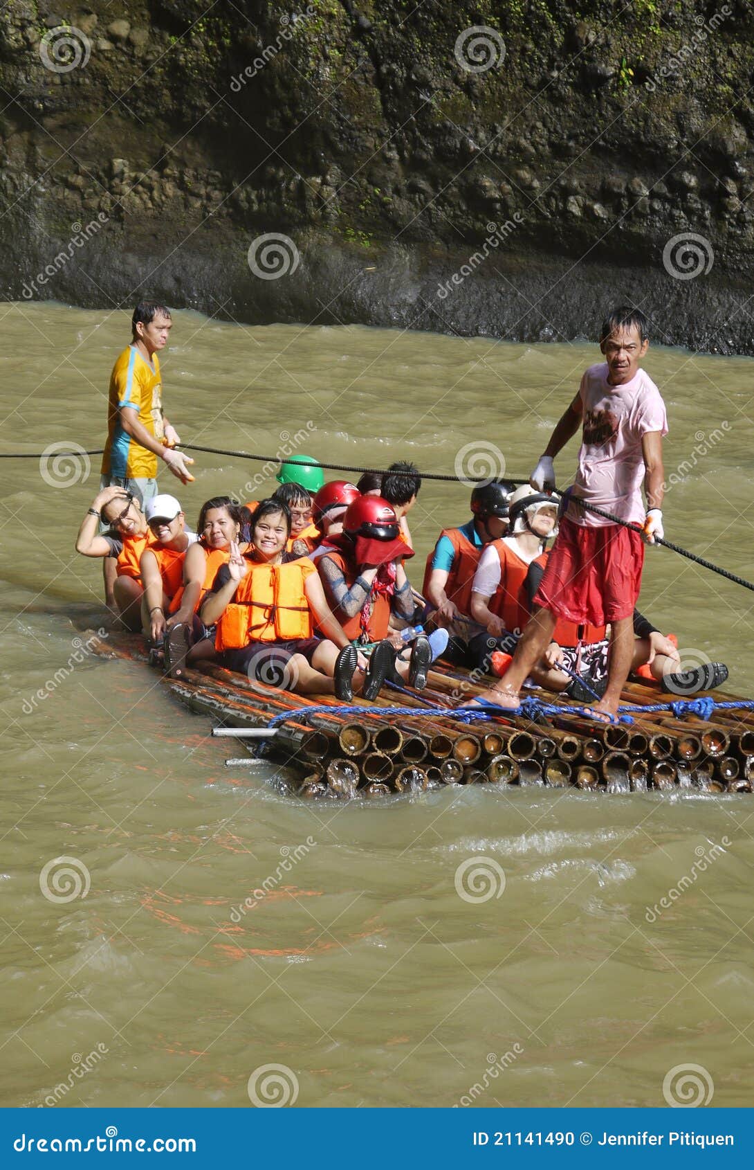 Raft A Flat Buoyant Structure Of Plastic Box Used As A Floating ...