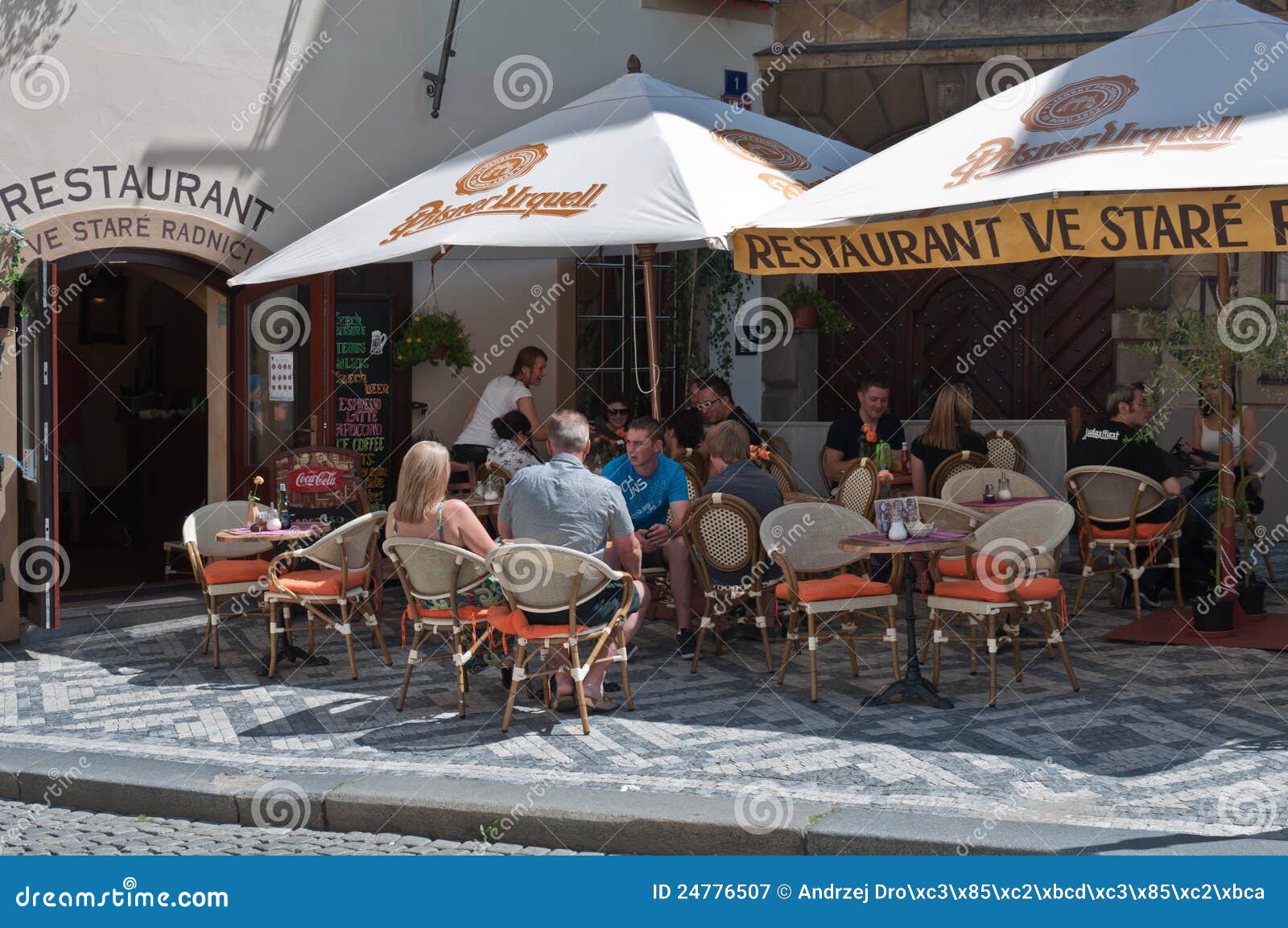Tourists in the restaurant editorial photography. Image of summer ...