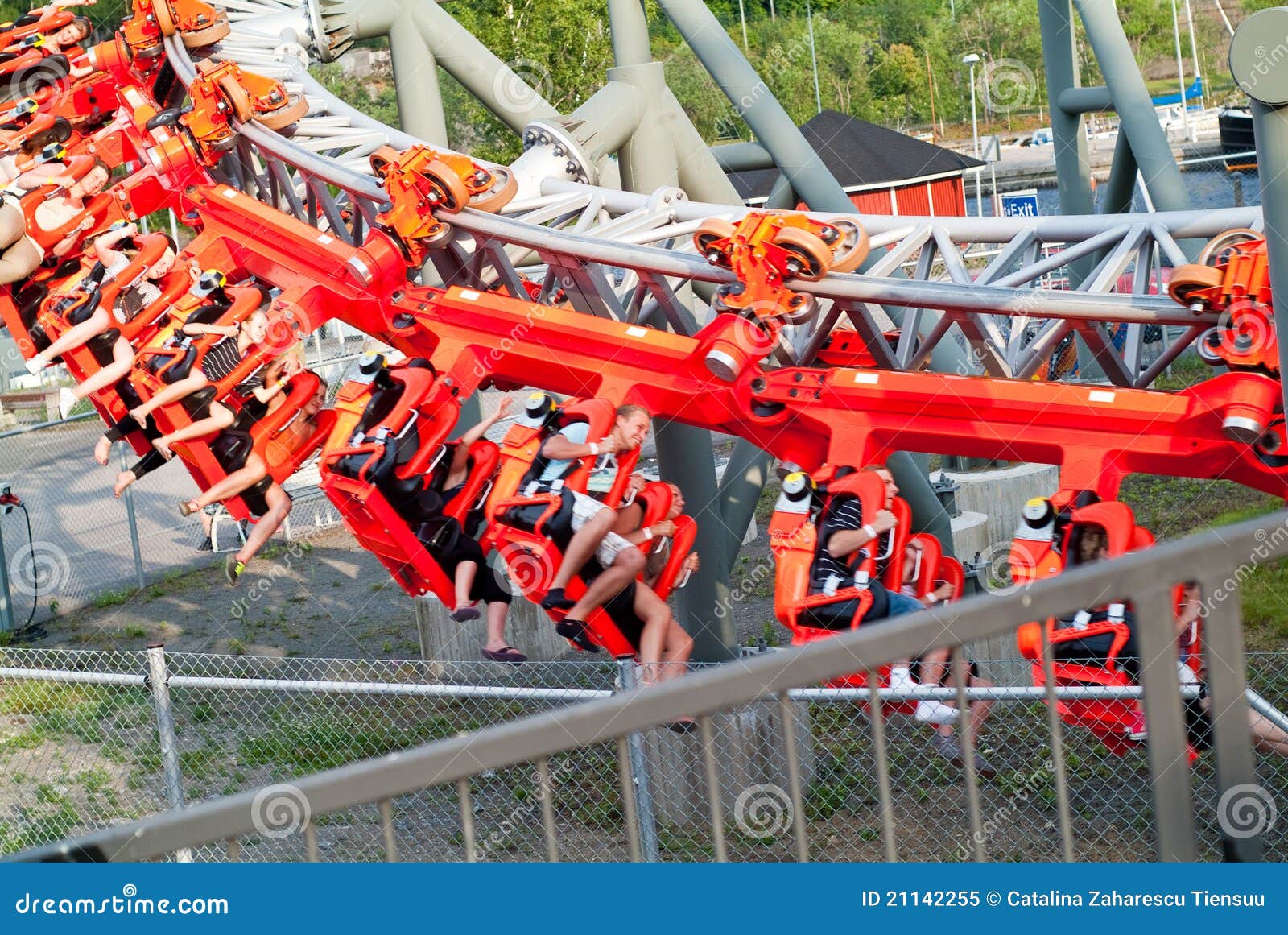 Tourists in Roller Coaster from Tampere Editorial Image - Image of ...