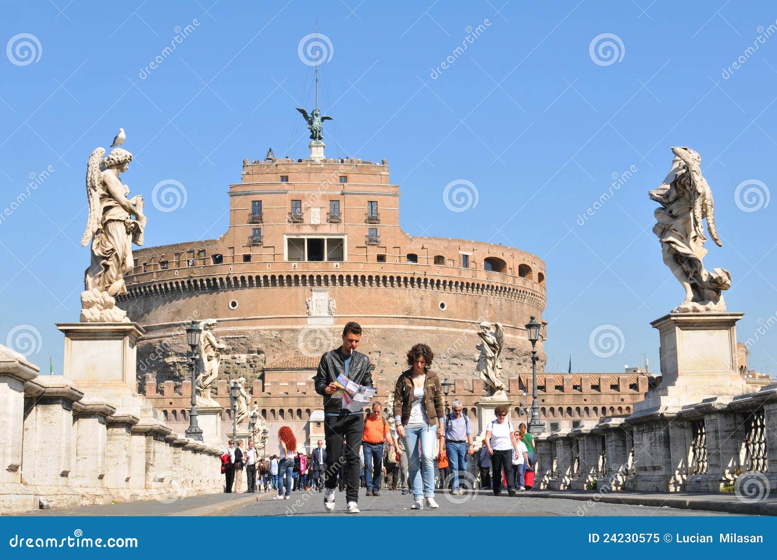 Tourists in Rome editorial image. Image of city, culture - 24230575