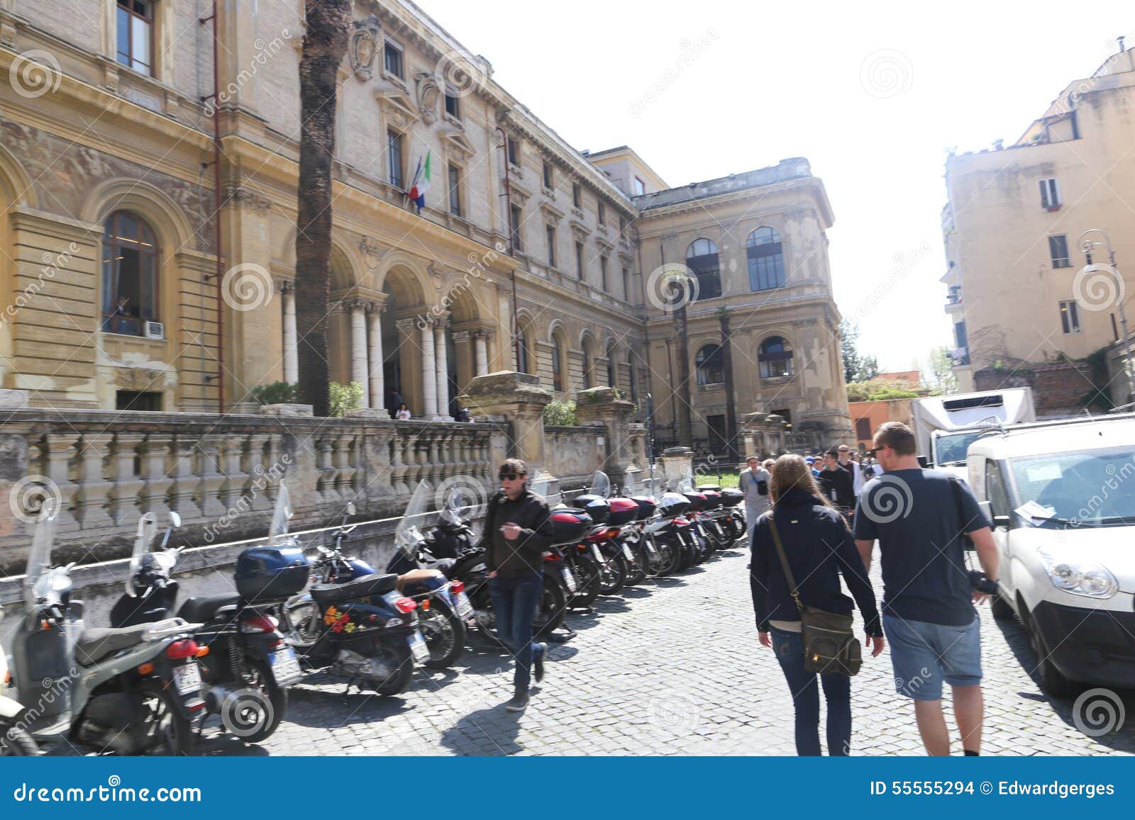 Tourists at Rome editorial stock image. Image of piazza - 55555294