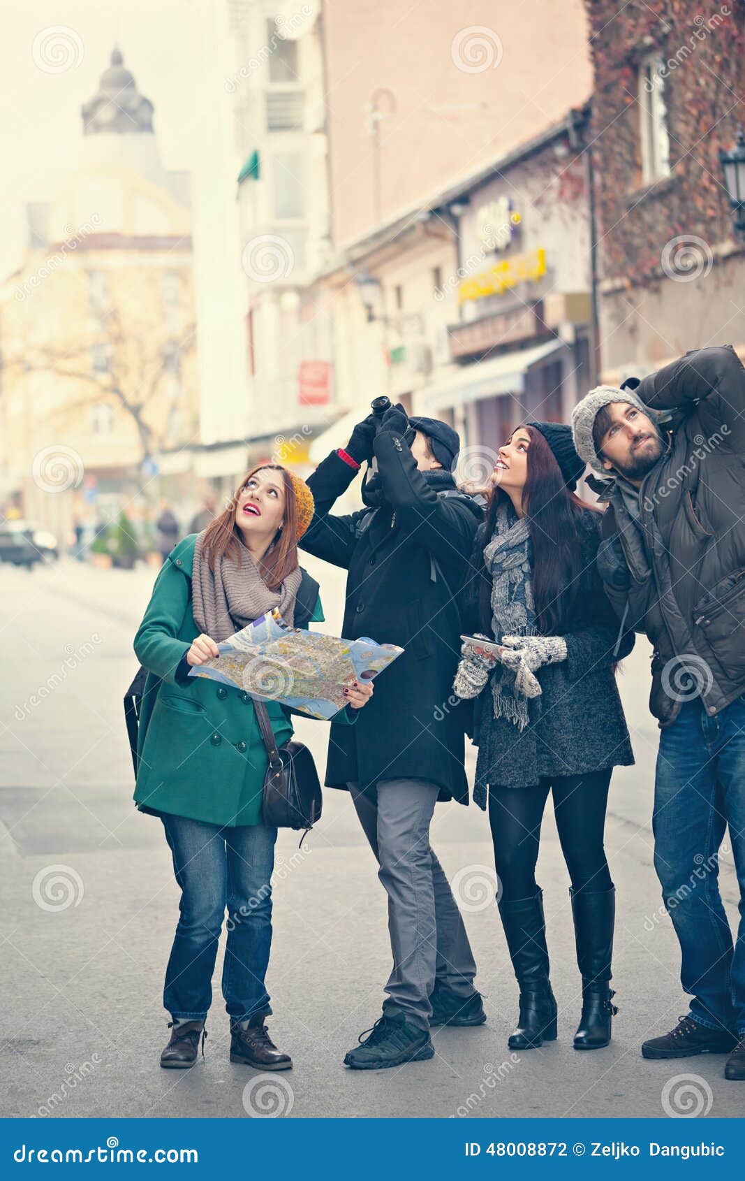 Tourists Sightseeing City stock photo. Image of hiking - 48008872