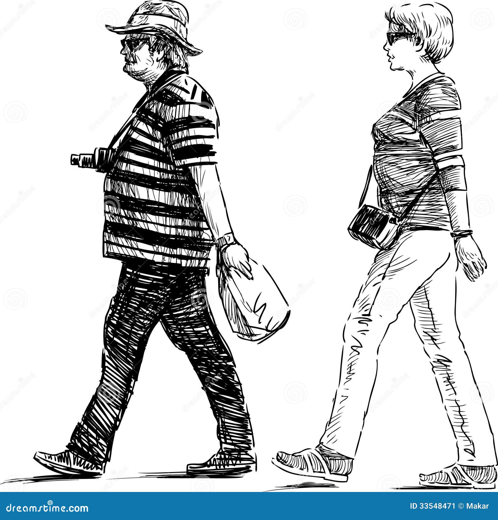 Tourists stock vector. Illustration of isolated, summer - 33548471