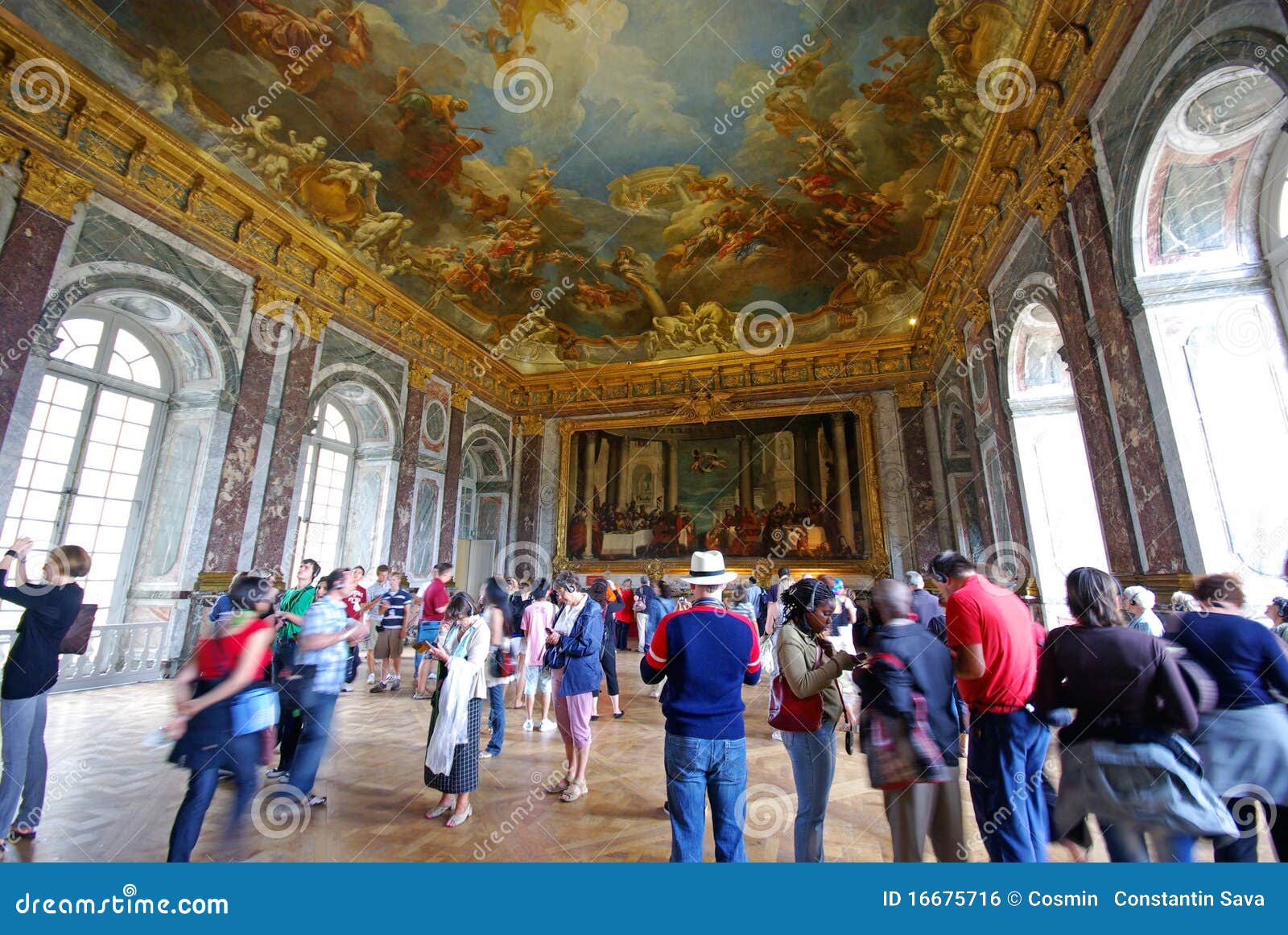 Tourists Visiting Mirror S Hall Editorial Photo - Image of french ...