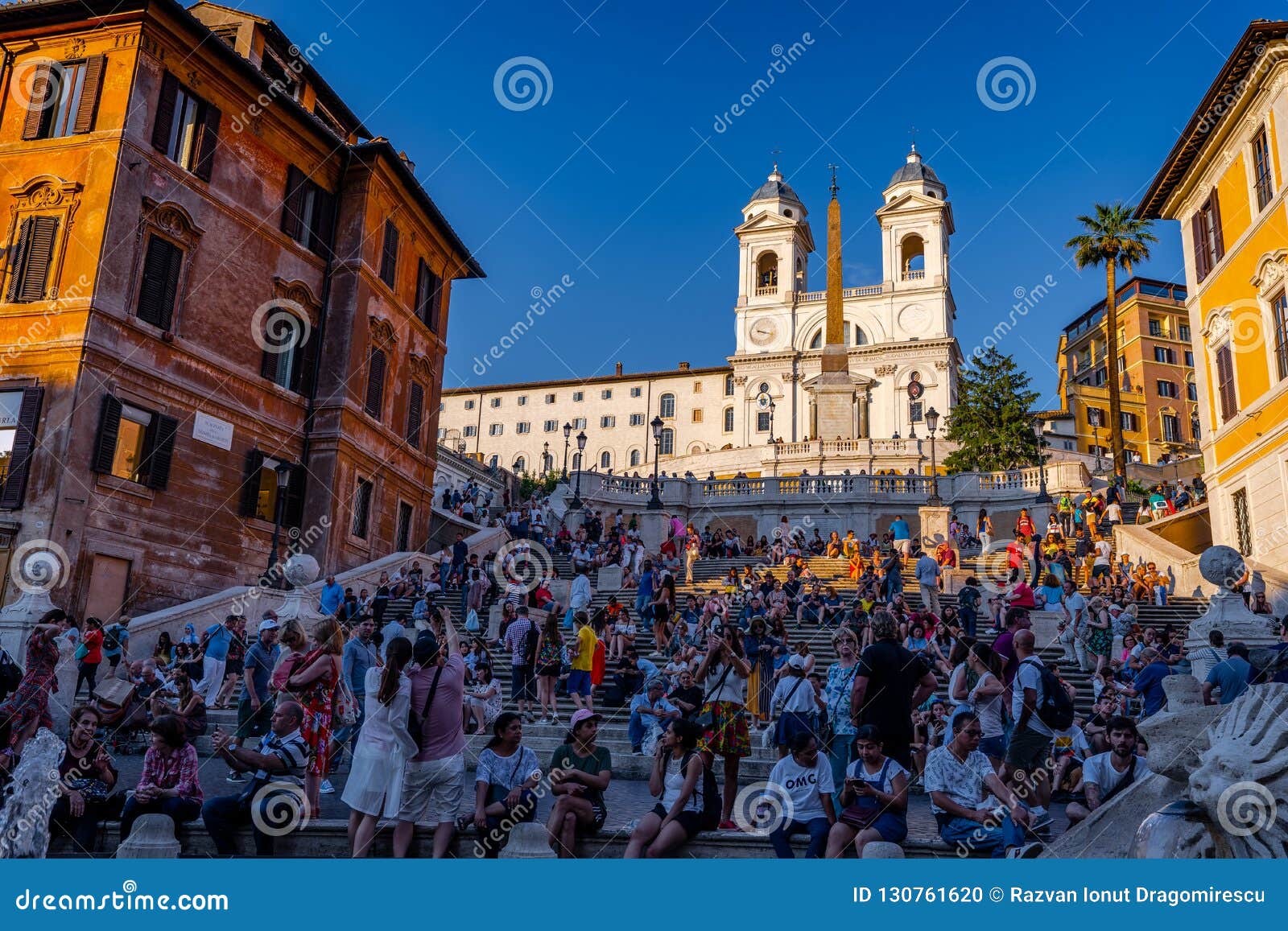 Tourists Visiting Spanish Steps in Rome Italy Editorial Image - Image ...