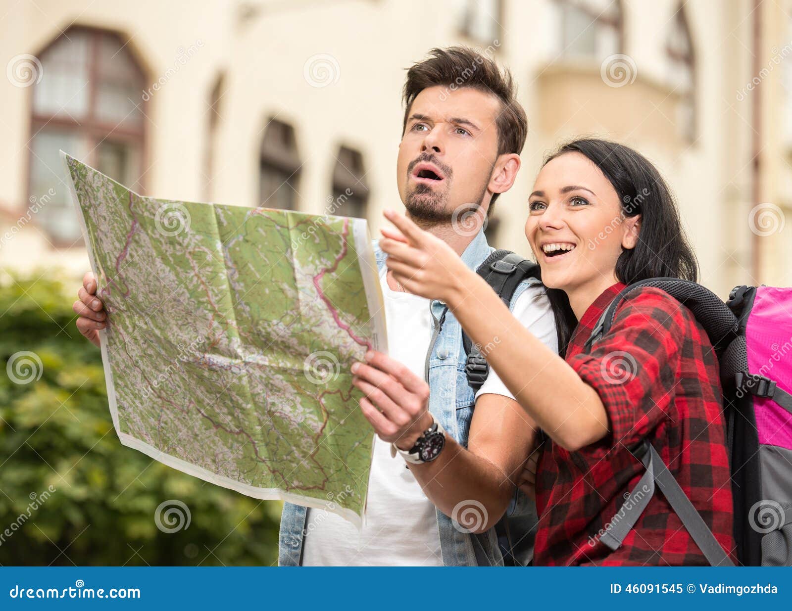 Tourists stock image. Image of caucasian, lifestyle, romantic - 46091545