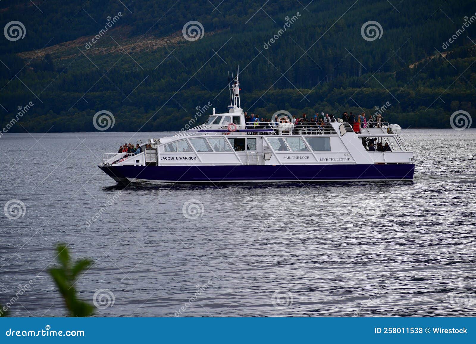 Touristsic Boat on Loch Ness Lake Editorial Stock Photo - Image of ship ...