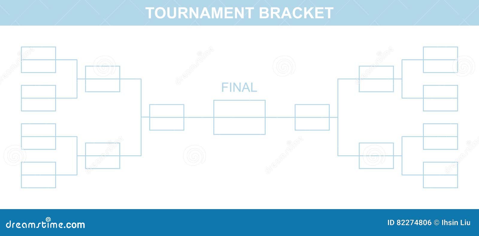 Tournament Bracket. stock illustration. Illustration of ball - 82274806