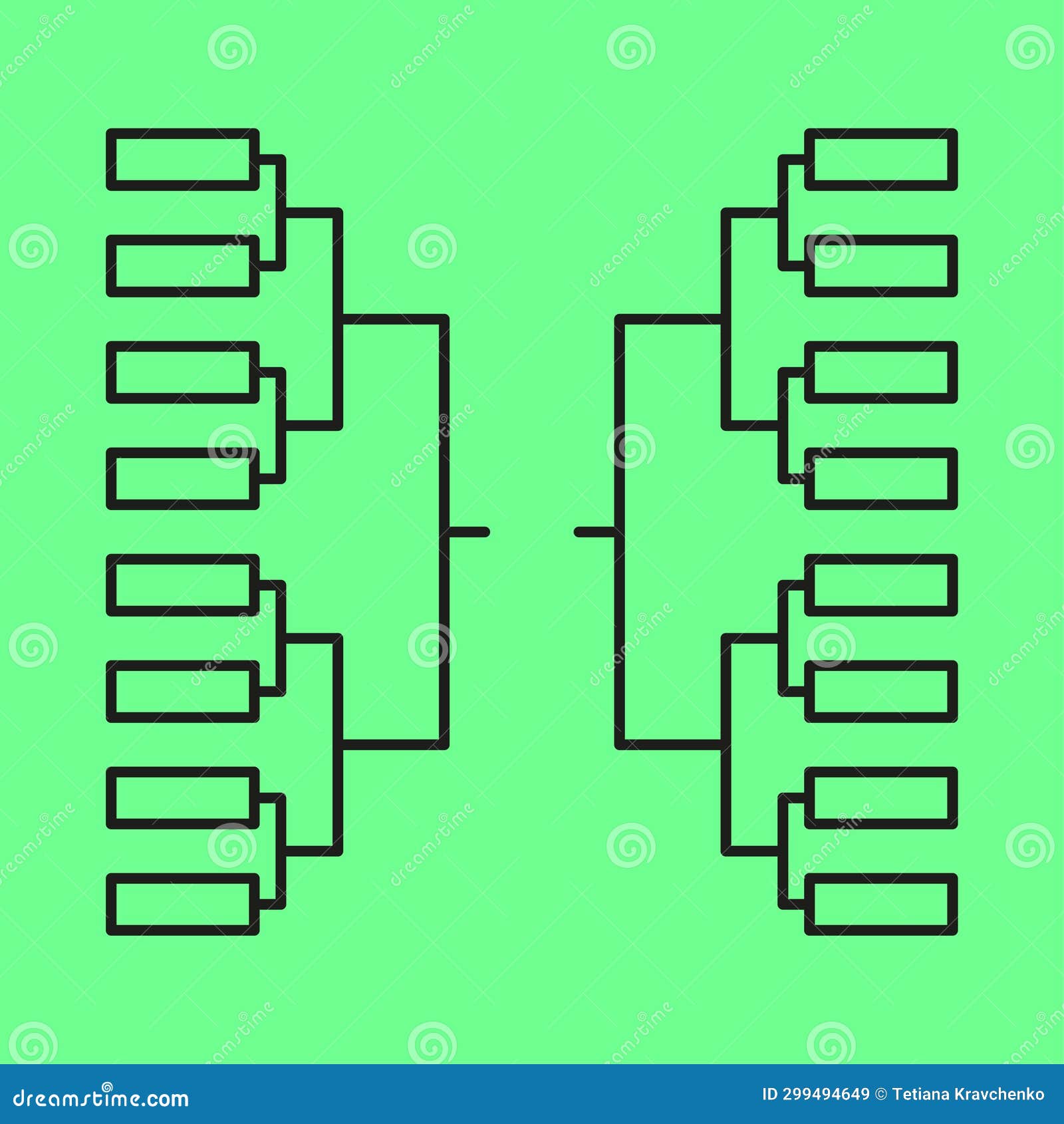 Tournament Bracket Templates Competition. Vector Illustration. EPS 10 ...