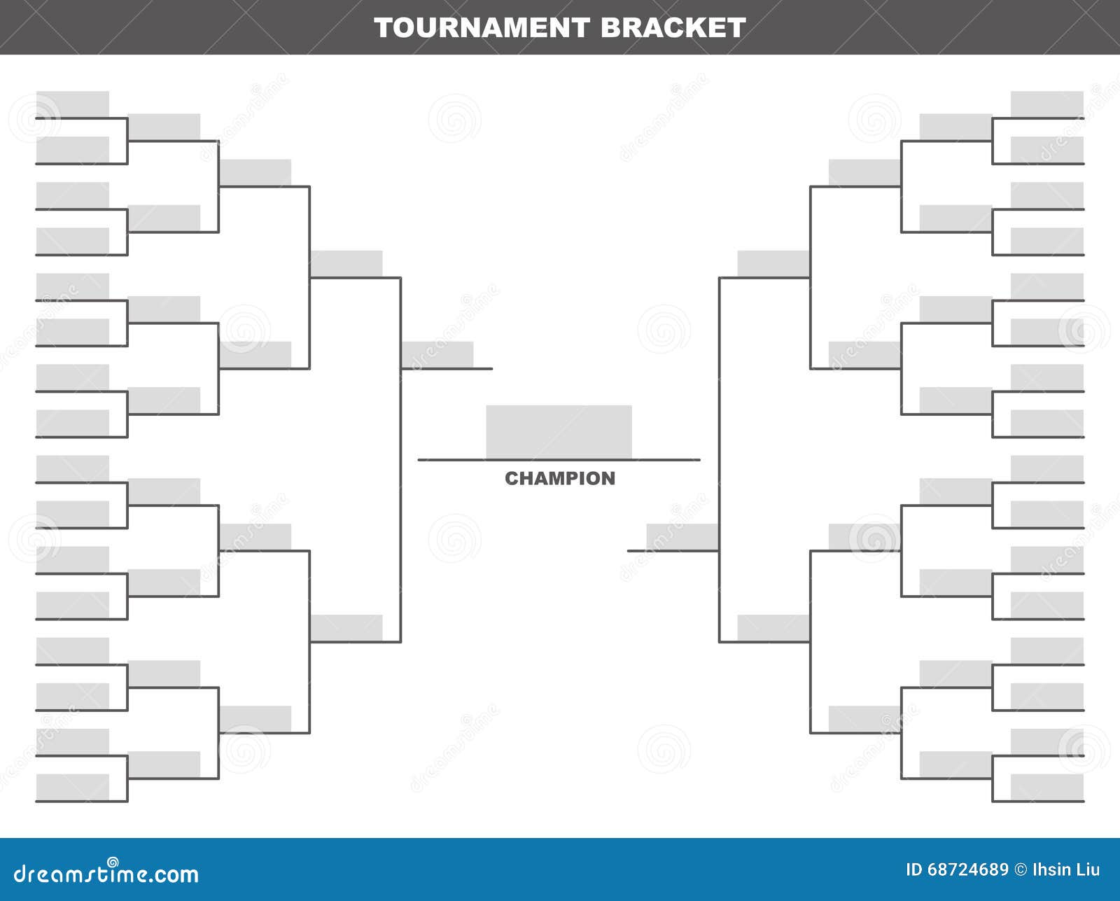 Tournament Bracket stock illustration. Illustration of diagram - 68724689