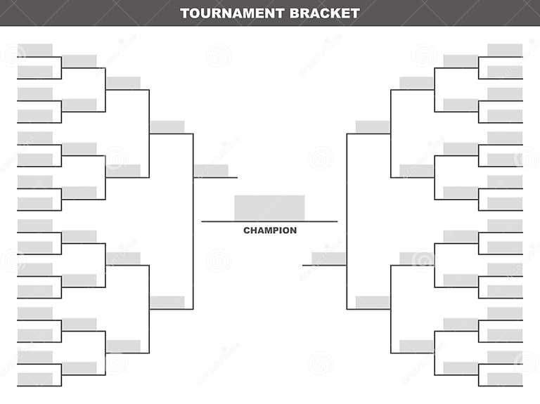 Tournament Bracket stock illustration. Illustration of diagram - 68724689