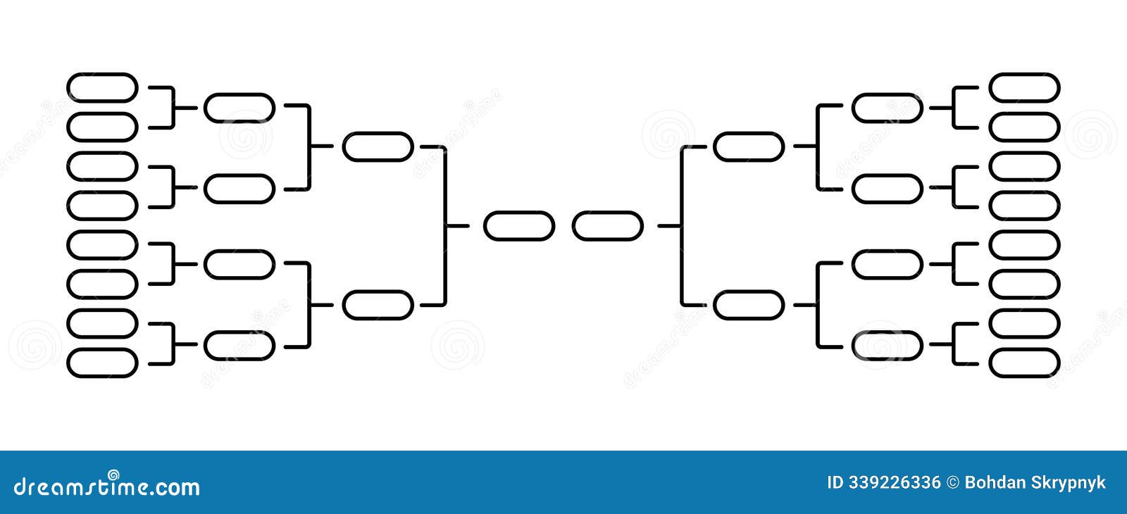 Tournament Chart Structure in Minimalistic Style. Sport Leadership ...