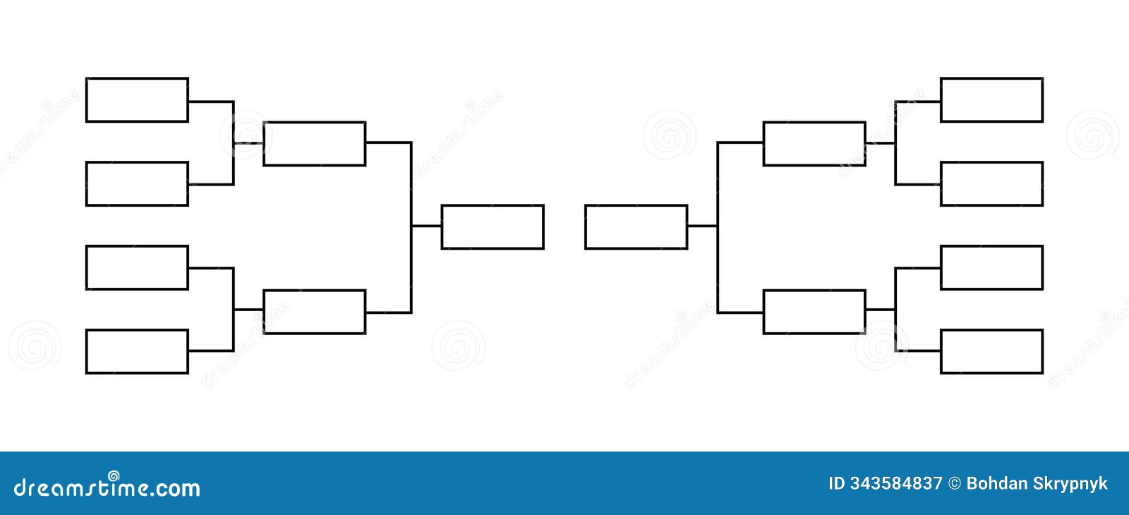 Tournament Chart Structure in Minimalistic Style. Sport Leadership ...