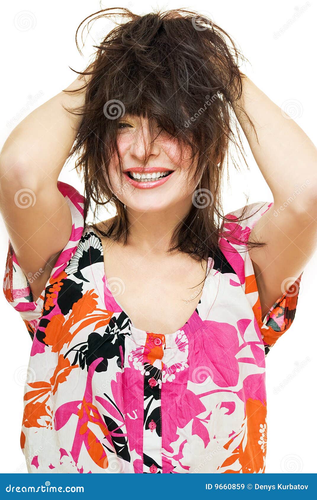 Tousled hair stock image. Image of pretty, caucasian, good - 9660859