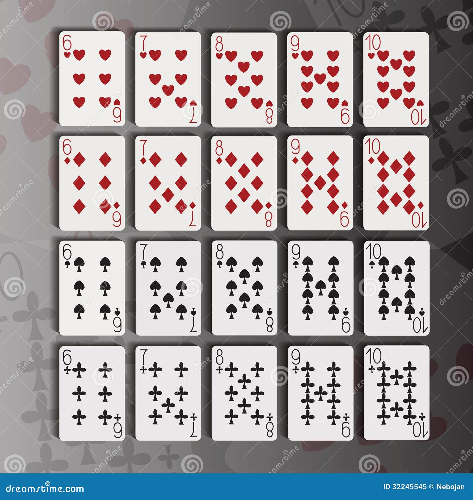 Toutes les cartes illustration de vecteur. Illustration du gris - 32245545