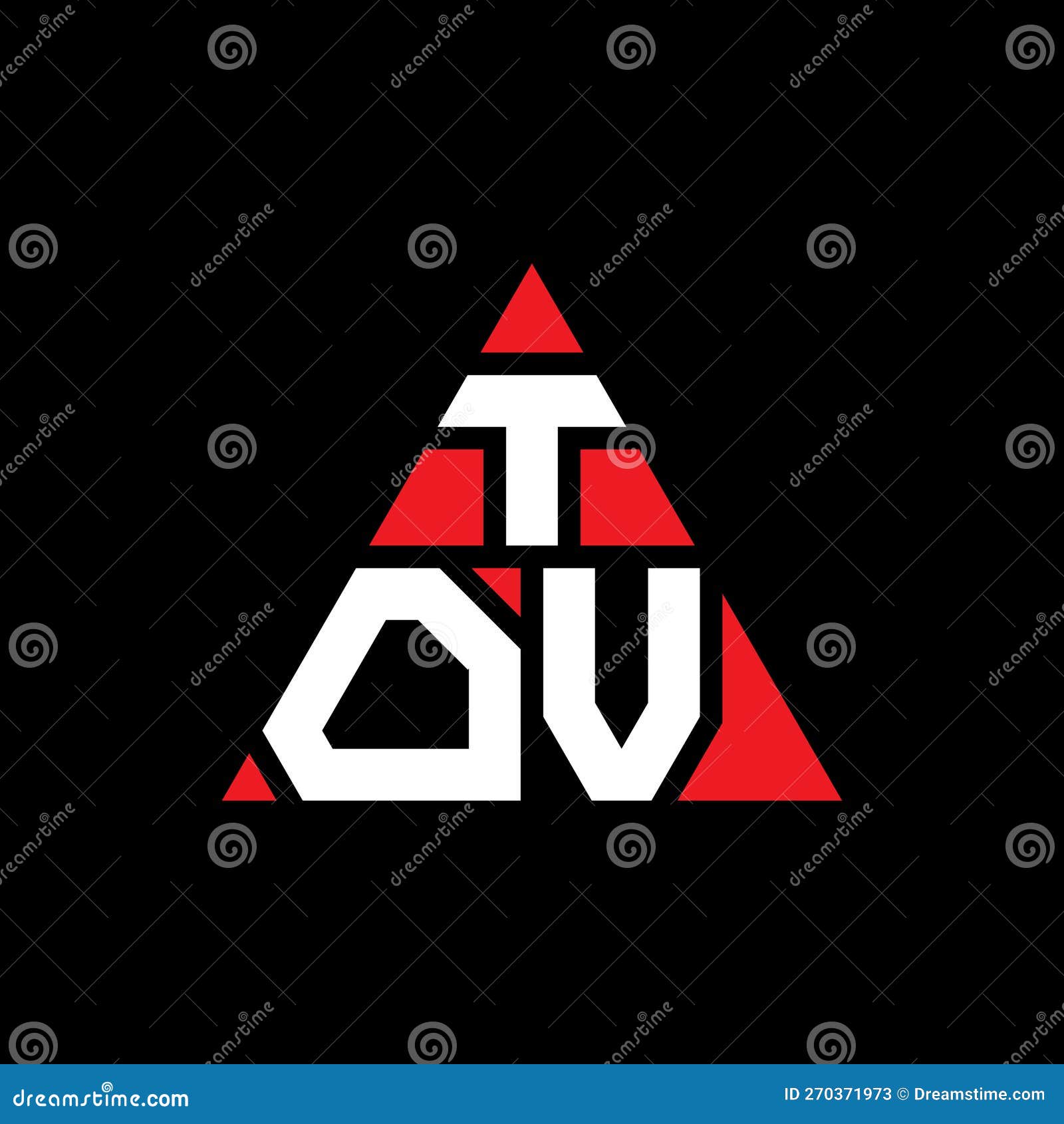 TOV Triangle Letter Logo Design with Triangle Shape. TOV Triangle Logo ...