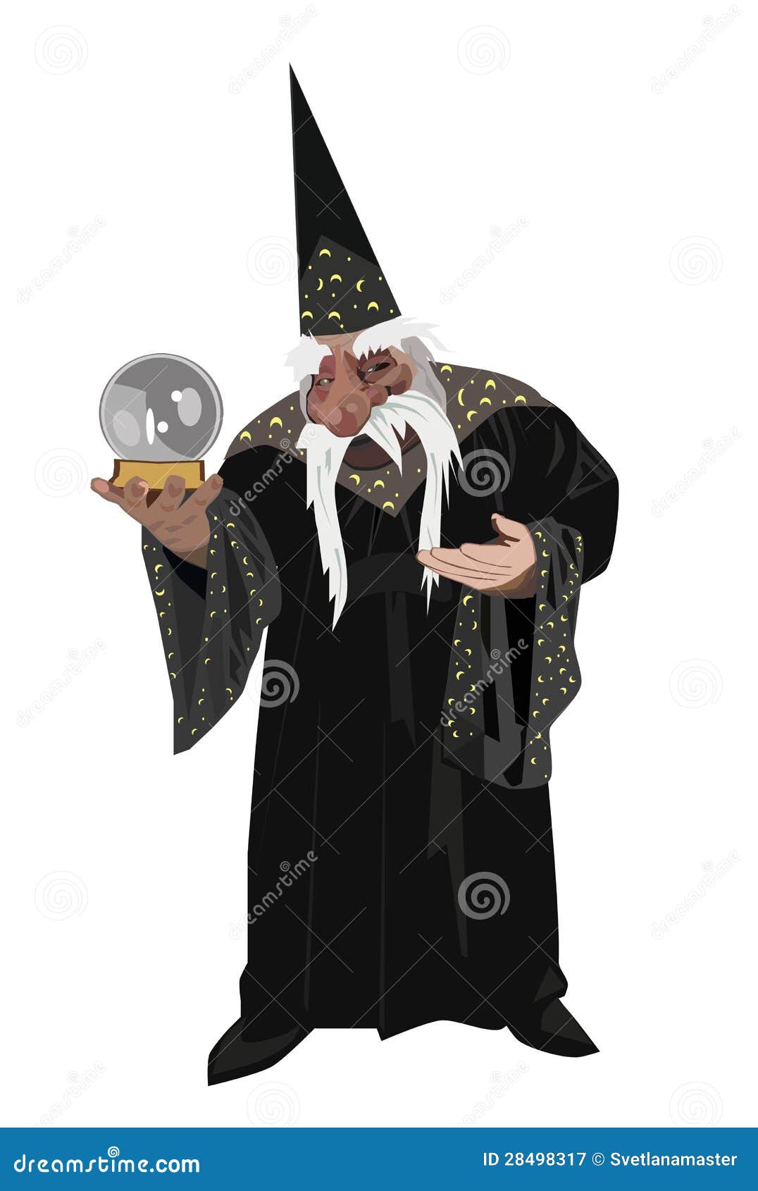 Tovenaar vector illustratie. Illustration of magisch - 28498317