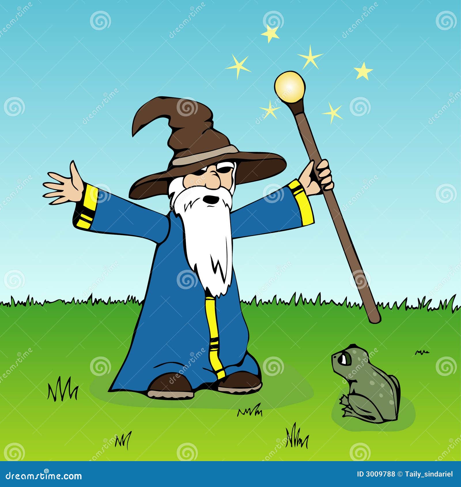 Tovenaar stock illustratie. Illustration of wizardware - 3009788