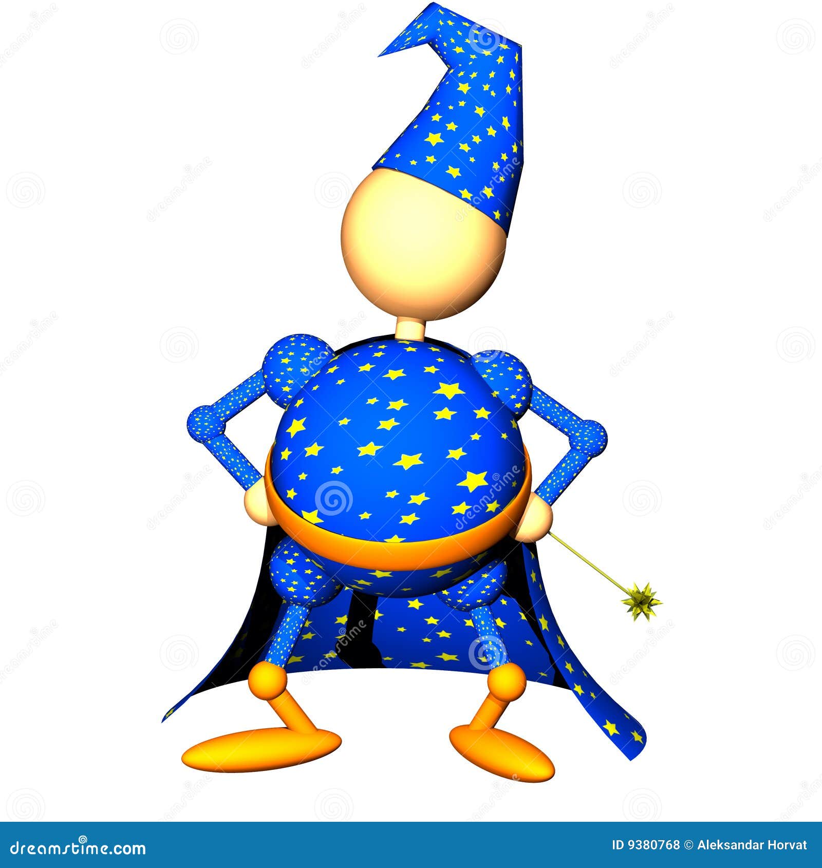 Tovenaar clipart stock illustratie. Illustration of grappig - 9380768