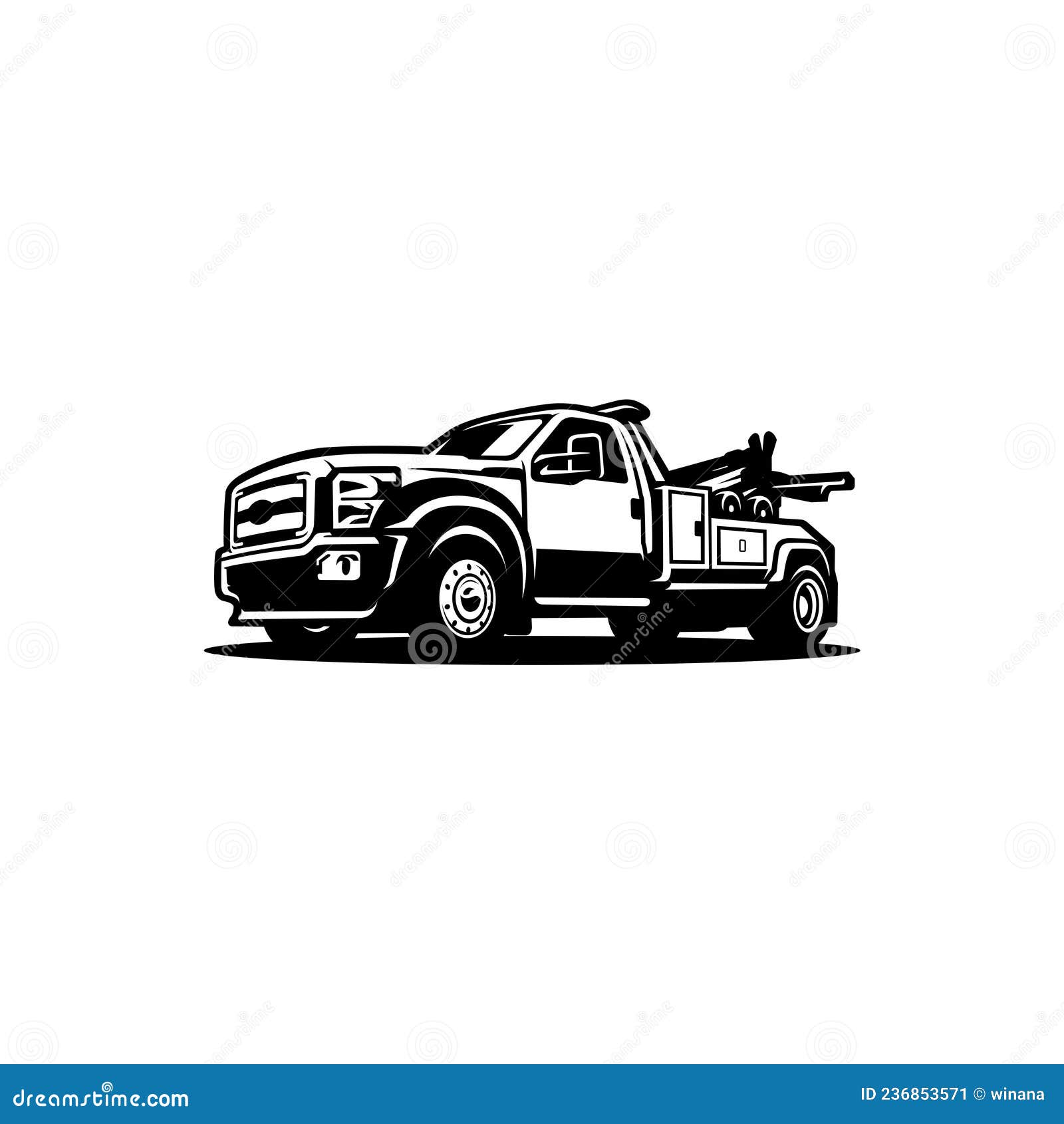 Tow Truck - Towing Truck - Service Truck Vector Stock Vector ... Tow Truck - Towing Truck - Service Truck Vector Stock Vector ...
