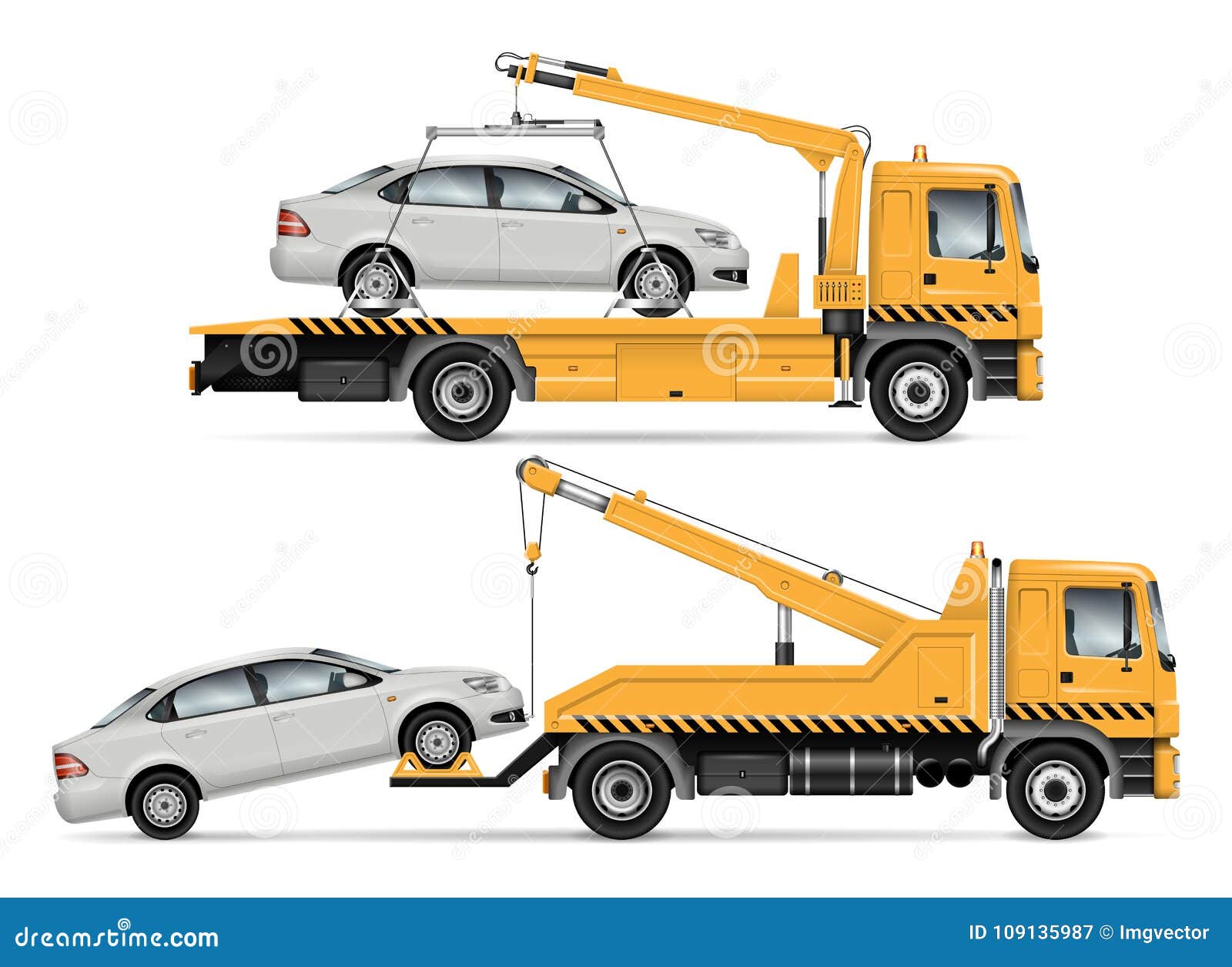 Tow Truck Vector Illustration Ilustración del Vector - Ilustración de ...