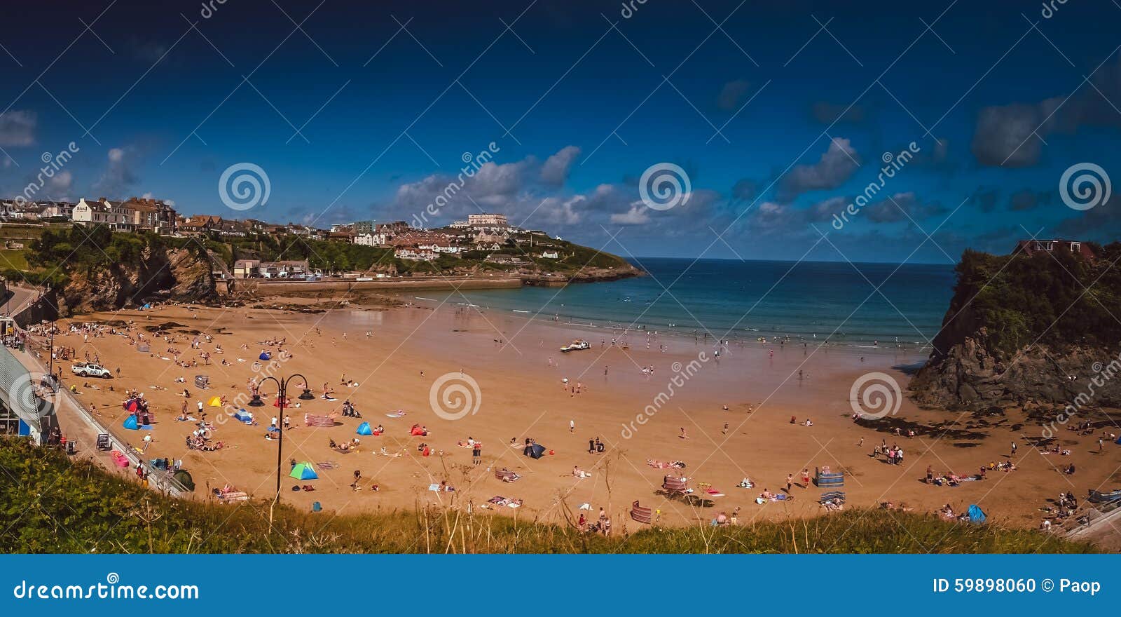 Towan beach, Newquay editorial image. Image of blue, destinations ...