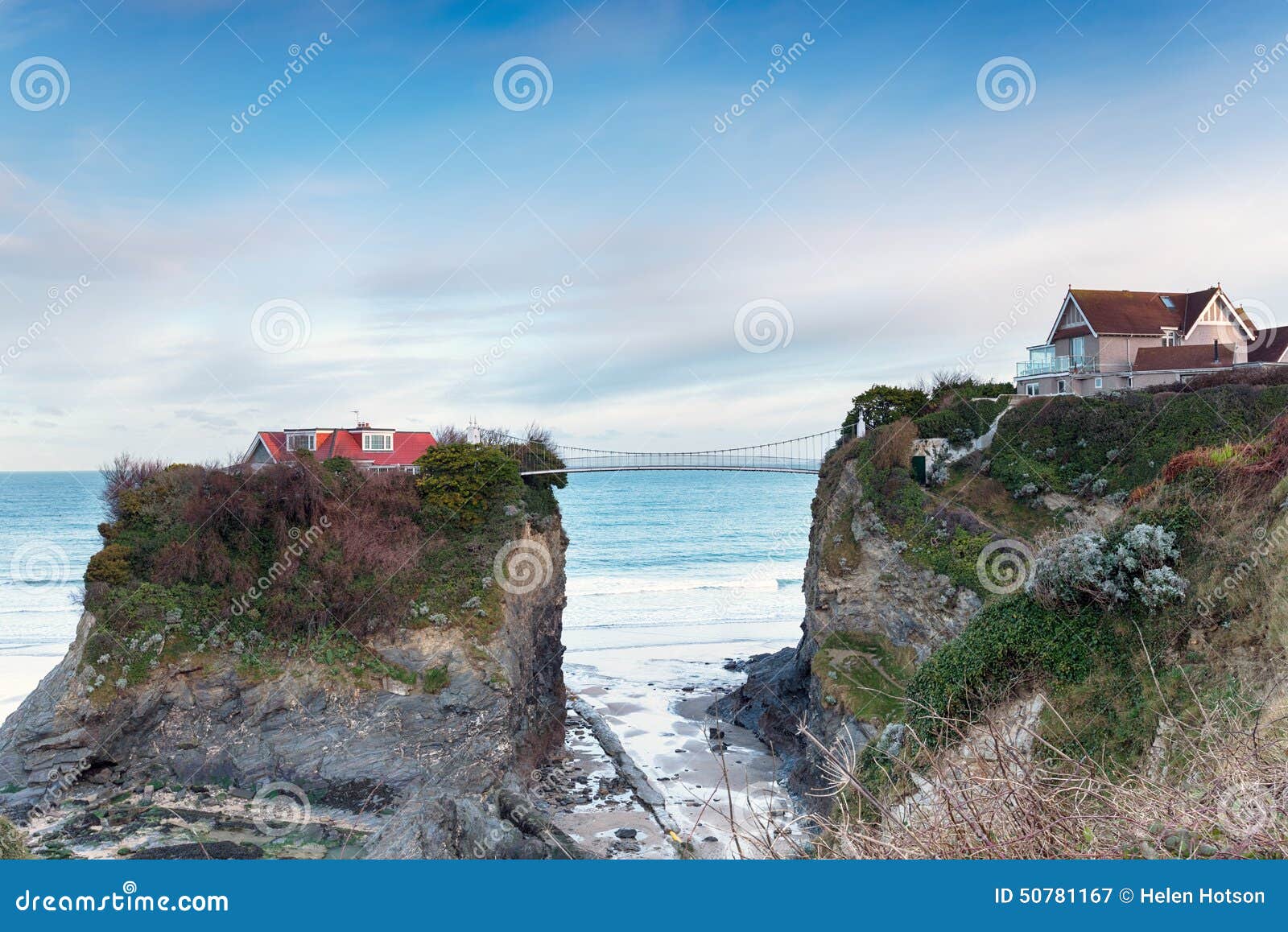 Towan Island in Newquay stock image. Image of landscape - 50781167