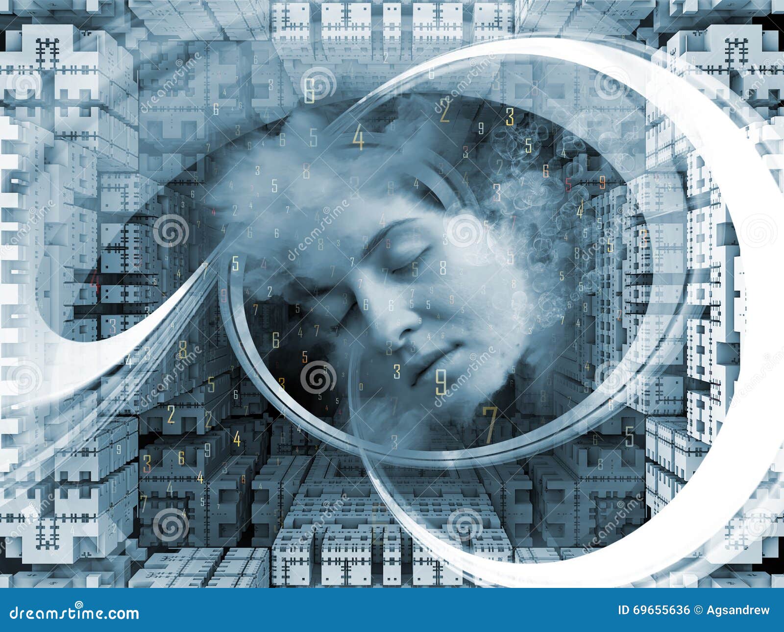 Toward Digital Thinking stock photo. Image of impossible - 69655636