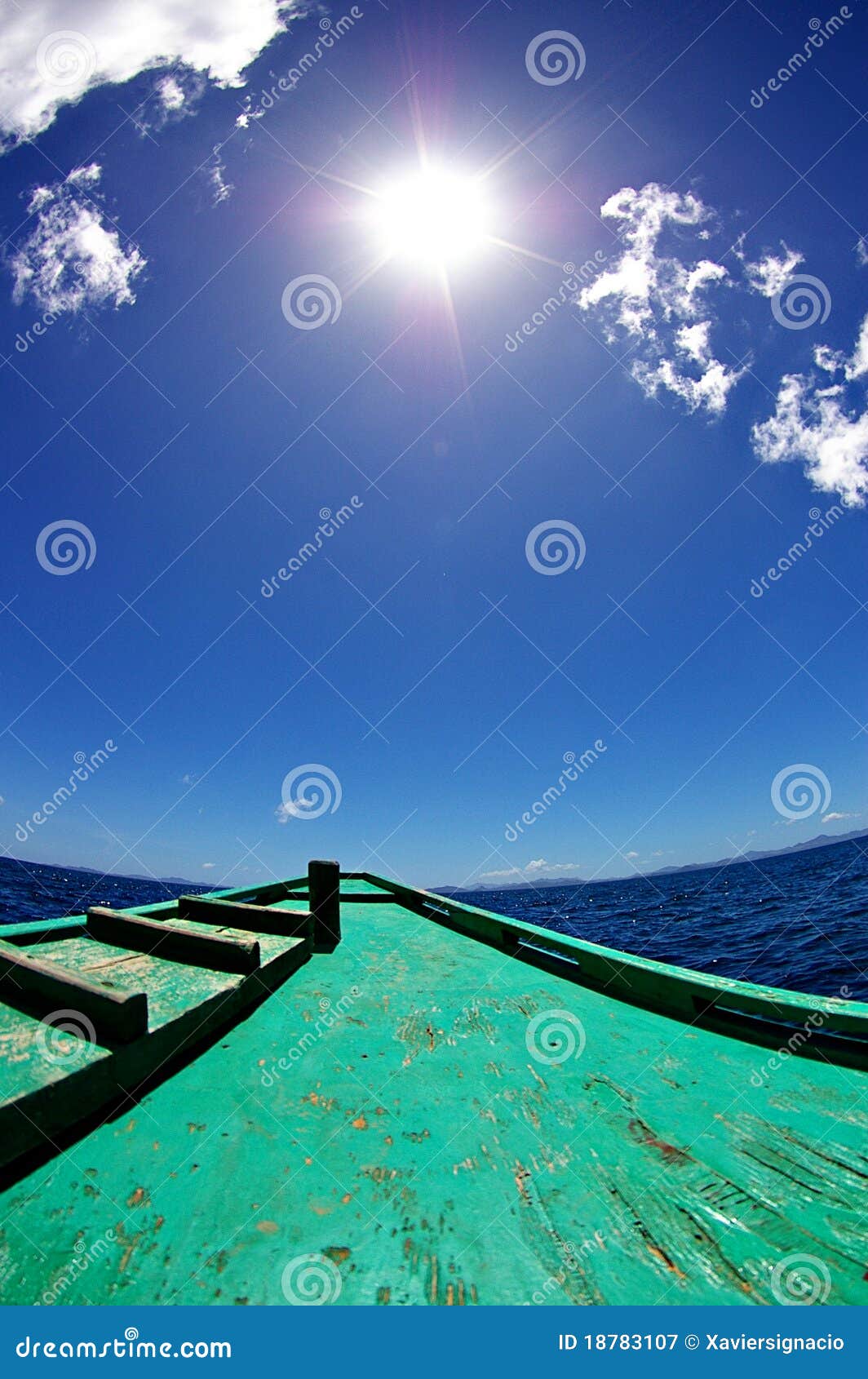 Towards the Sun stock image. Image of philippines, outrigger - 18783107