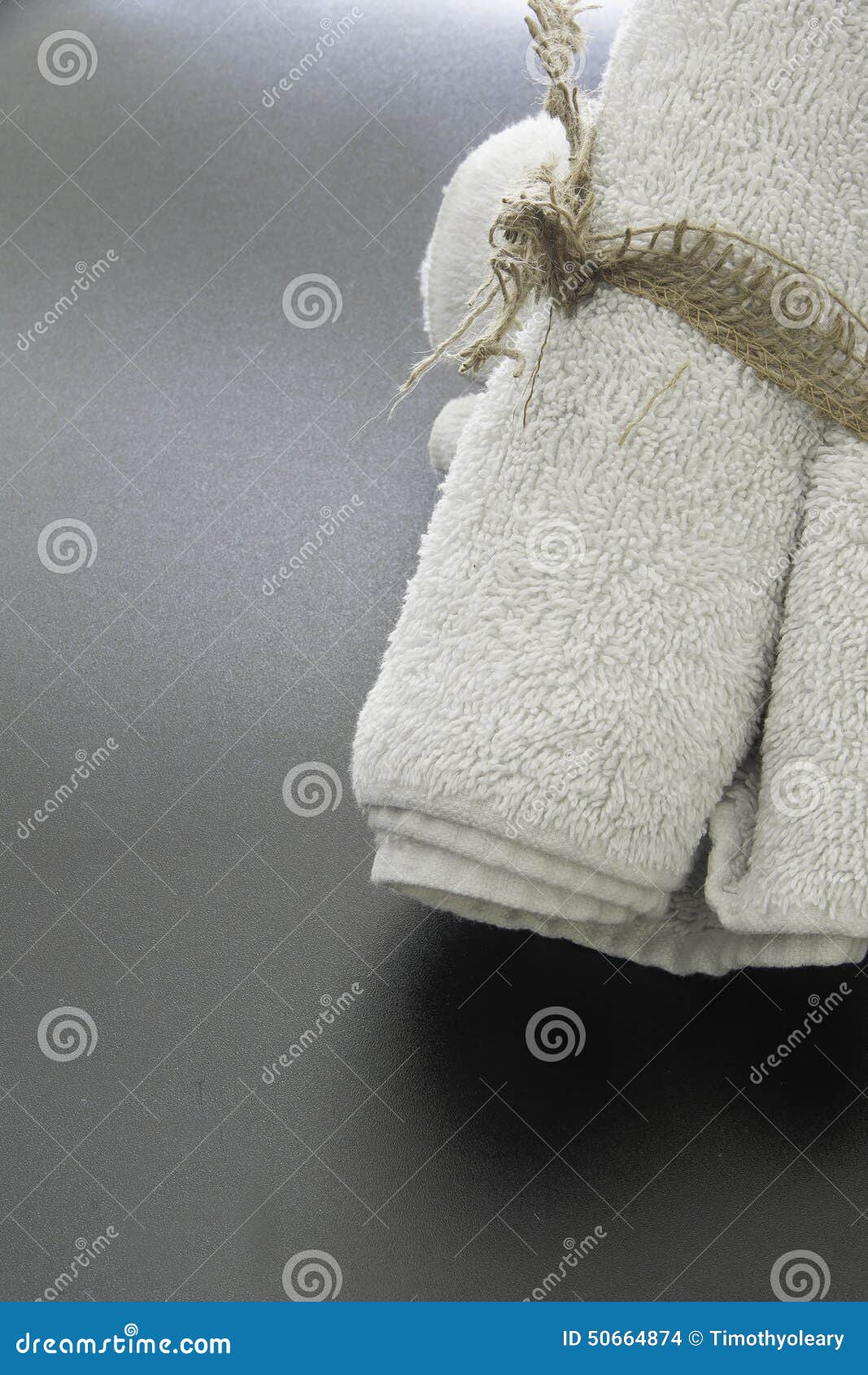 Towel and Burlap stock photo. Image of luxury, bathroom - 50664874