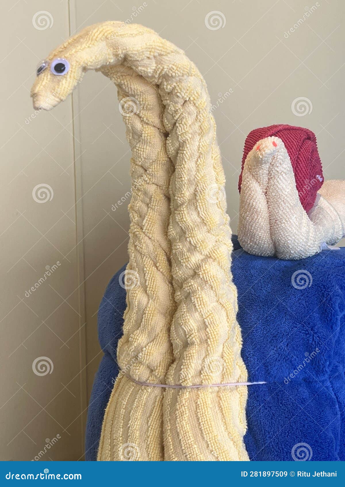 Towel Folding Animals stock image. Image of animal, funny - 281897509