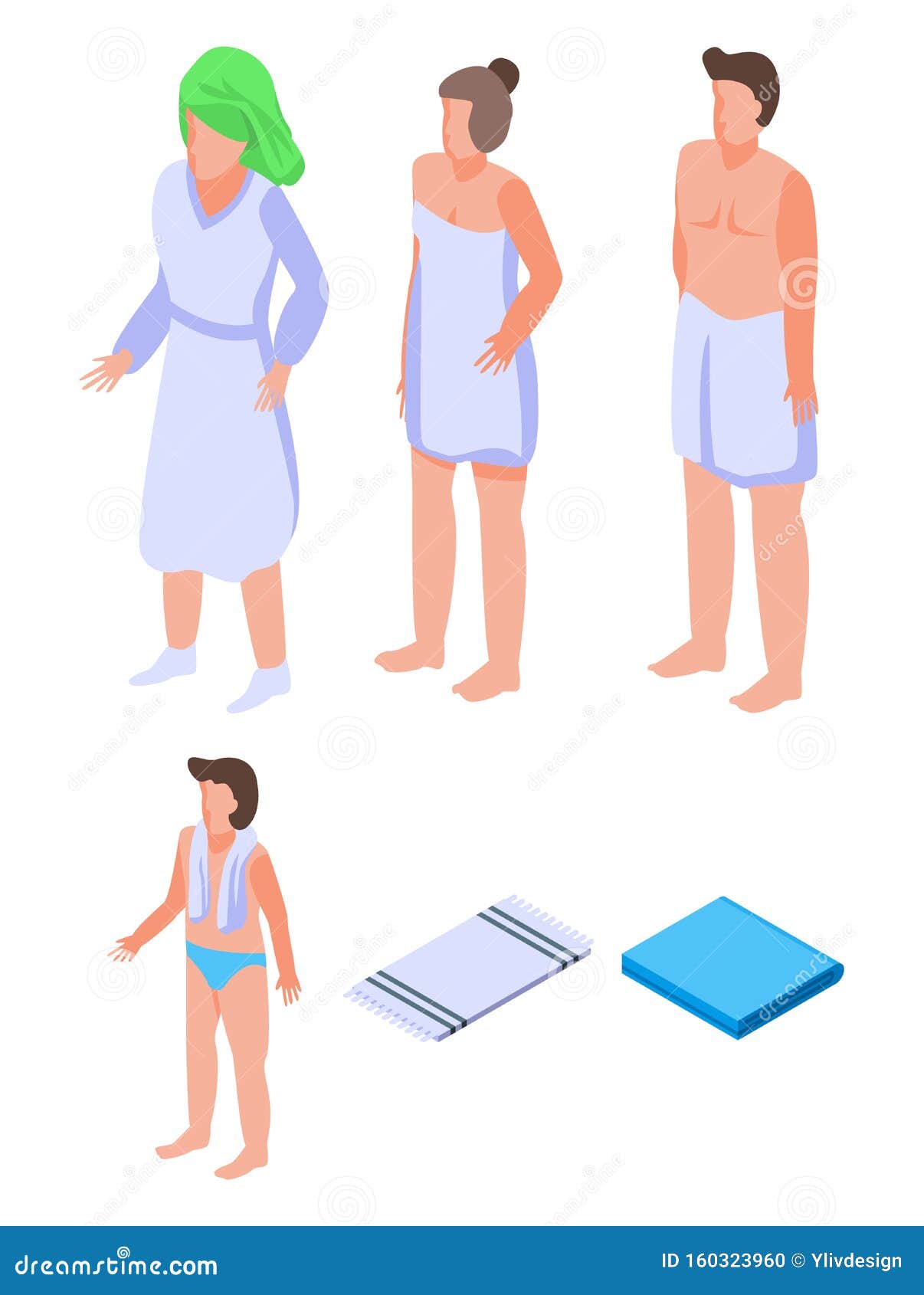 Towel Icons Set, Isometric Style Stock Vector - Illustration of black ... Towel Icons Set, Isometric Style Stock Vector - Illustration of black ...